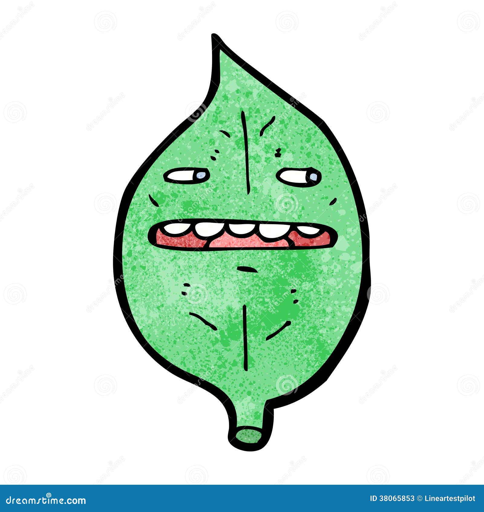 Cartoon leaf stock vector. Illustration of traditional - 38065853