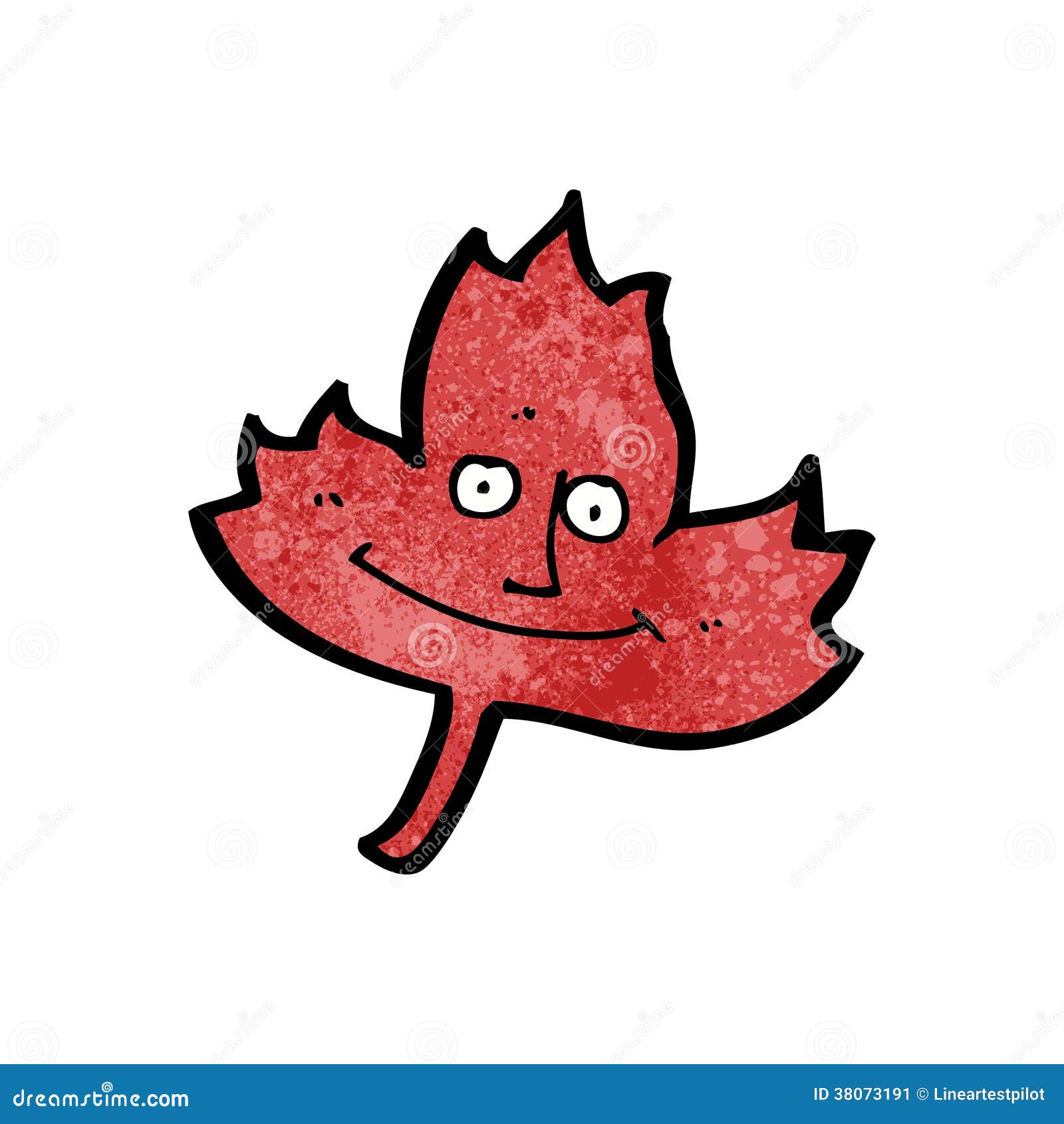 Cartoon leaf stock vector. Illustration of hand, drawing - 38073191