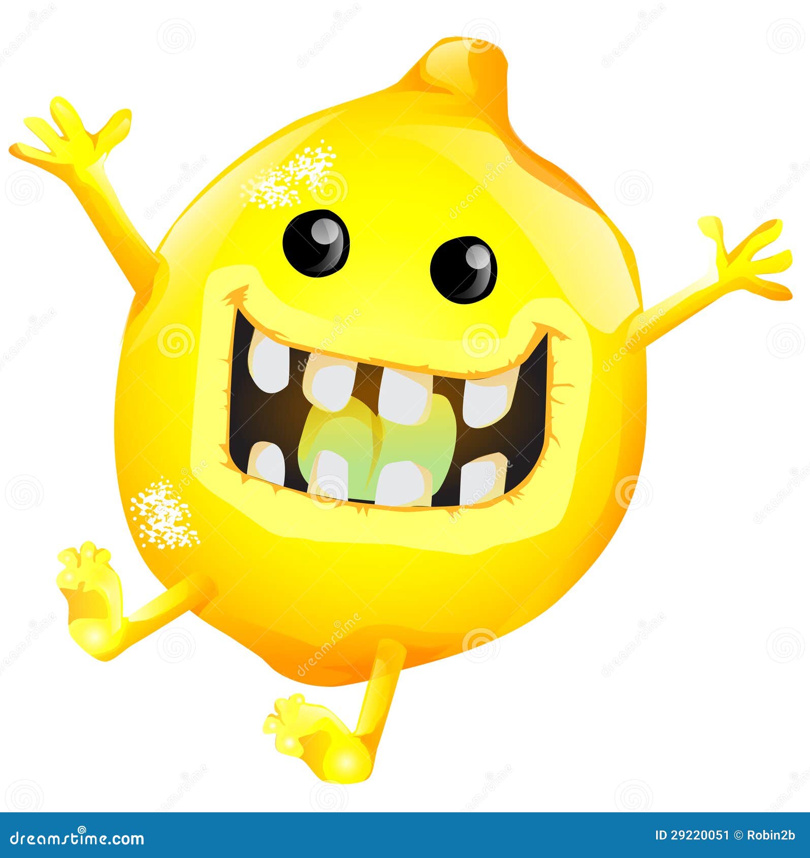 Cartoon Lemon stock vector. Illustration of food, health - 29220051