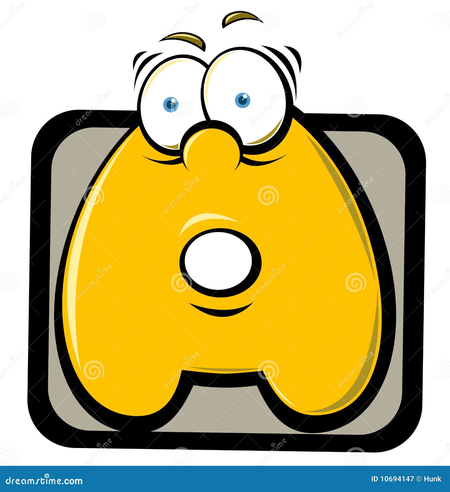 Cartoon letter stock vector. Illustration of icon, white - 10694147