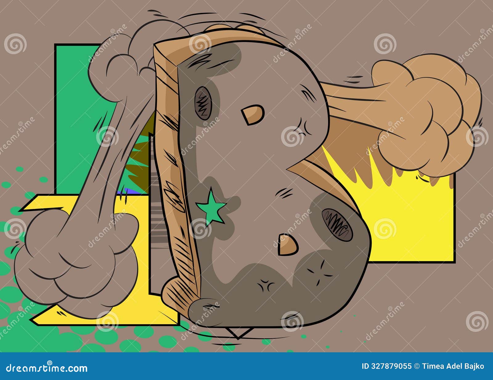 Cartoon Letter B, Comic Book Alphabet. Retro Vector Comics Pop Art ...