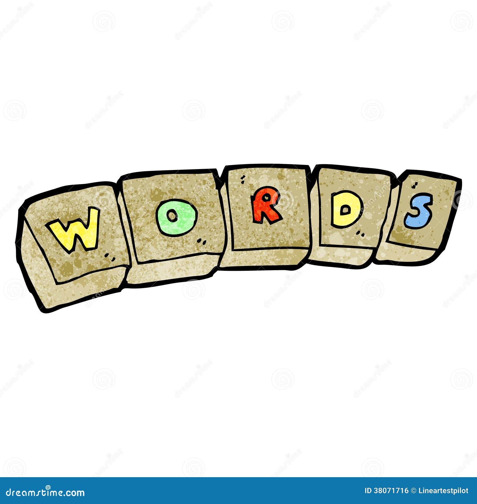 Cartoon Letter Blocks Stock Photo | CartoonDealer.com #38071716