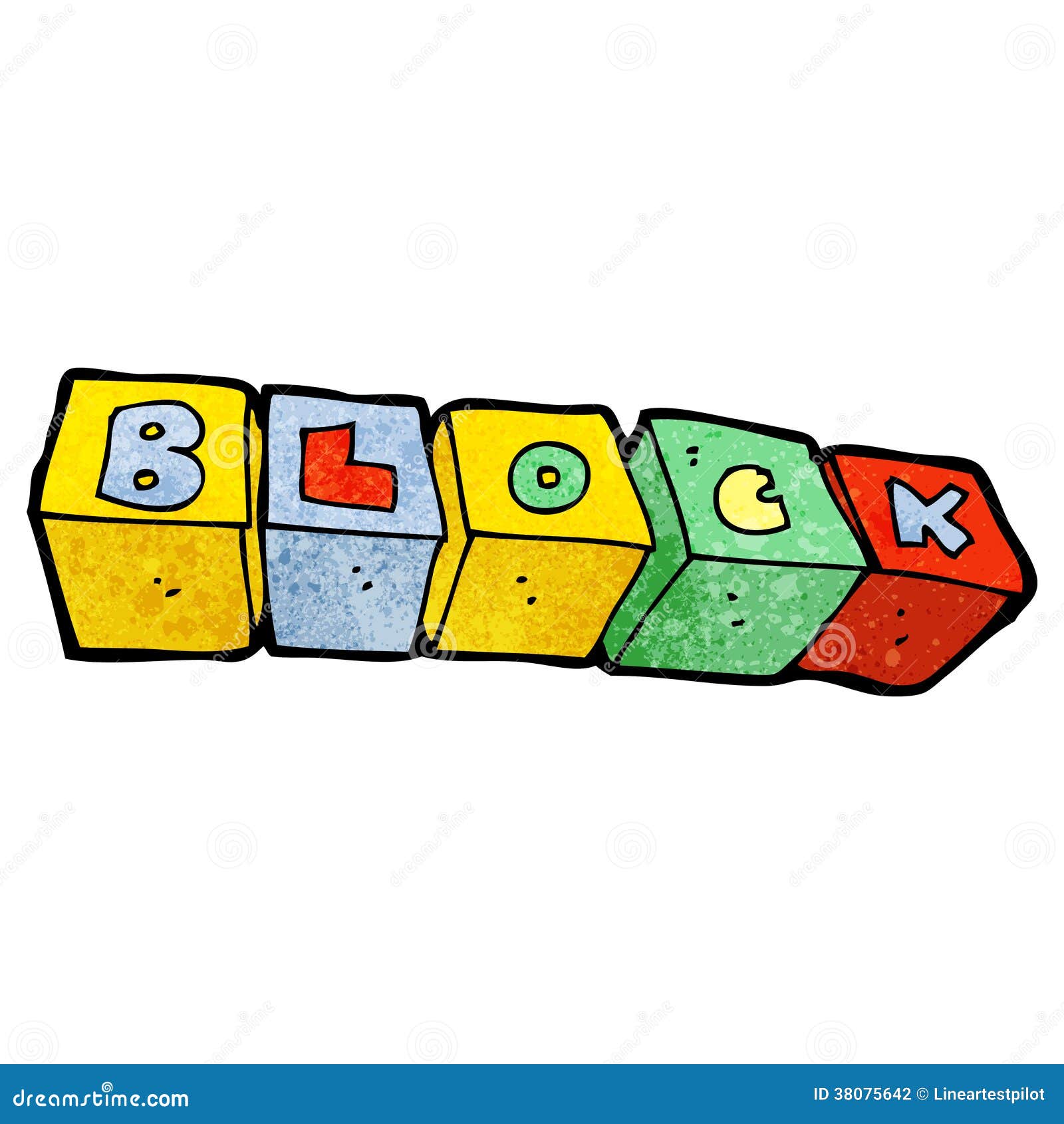 Cartoon Letter Blocks Stock Photography | CartoonDealer.com #38075642
