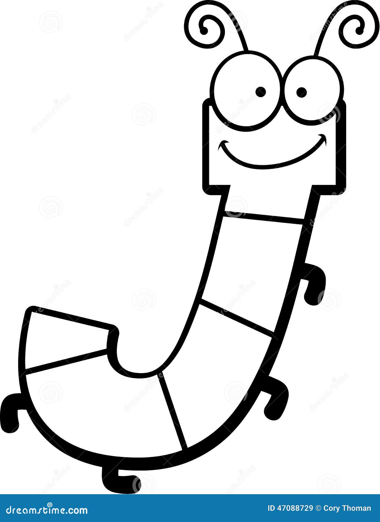 Cartoon Letter J Bug stock vector. Illustration of clip - 47088729