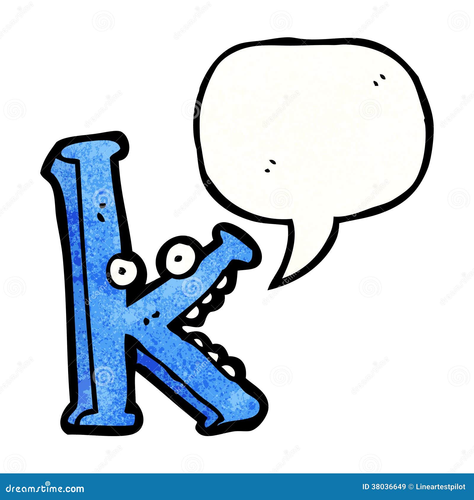 Cartoon letter k stock vector. Illustration of - 38036649