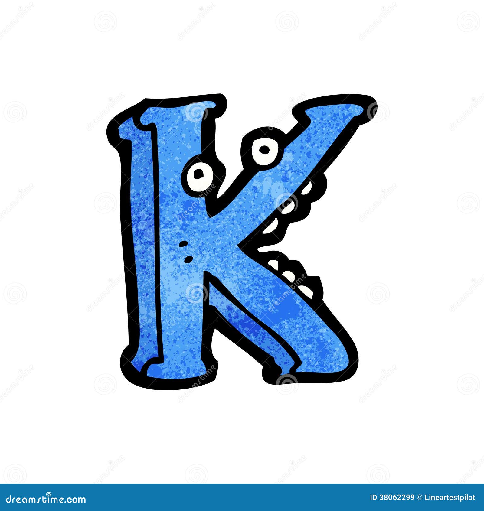 Cartoon letter k stock vector. Illustration of - 38062299