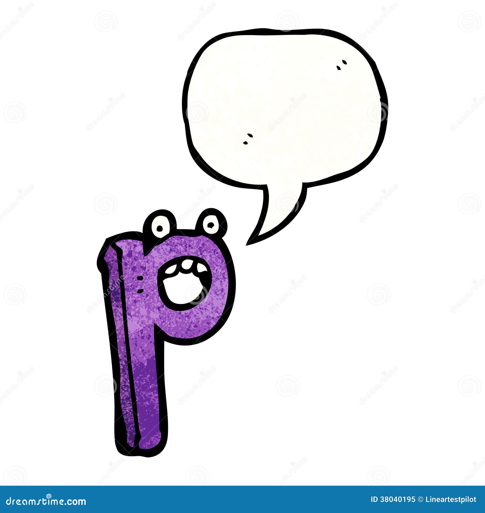 Cartoon letter p stock vector. Illustration of - 38040195