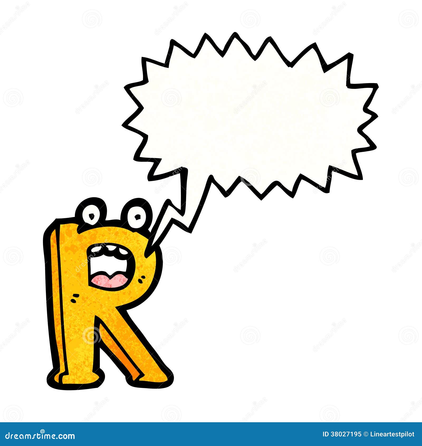 Cartoon letter r stock vector. Illustration of - 38027195