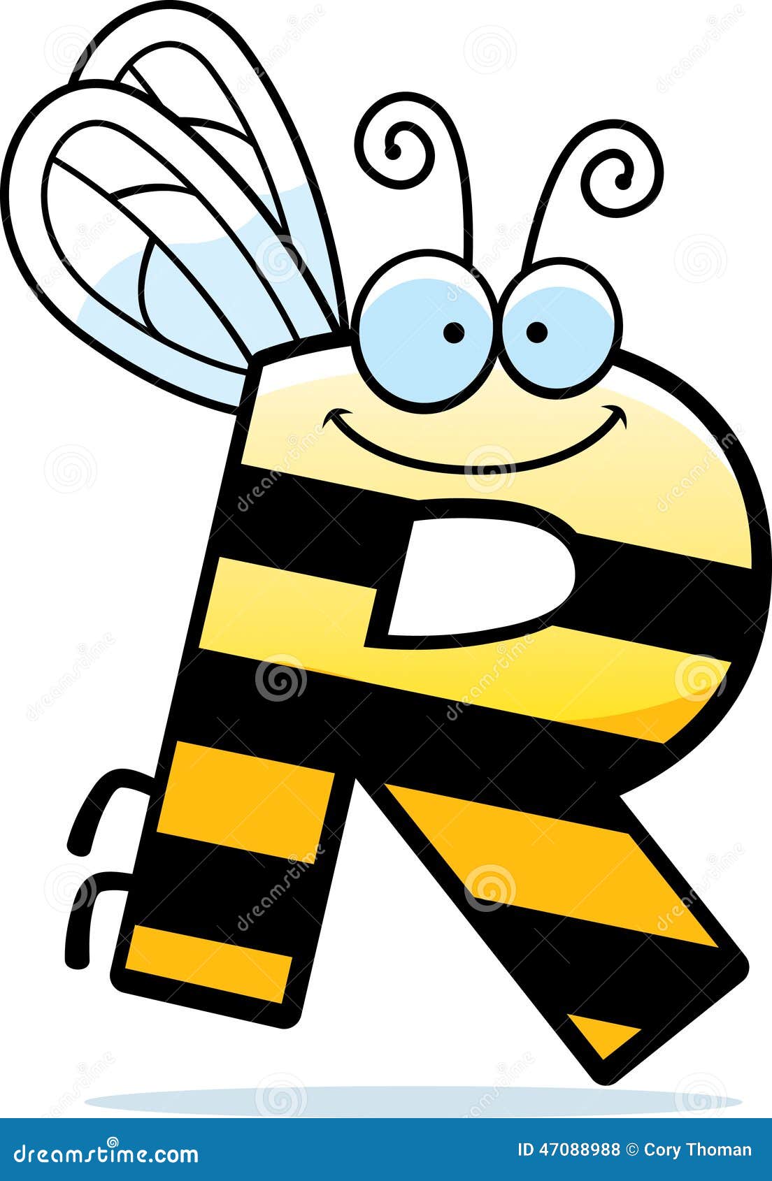 Cartoon Letter R Bug stock vector. Illustration of words - 47088988