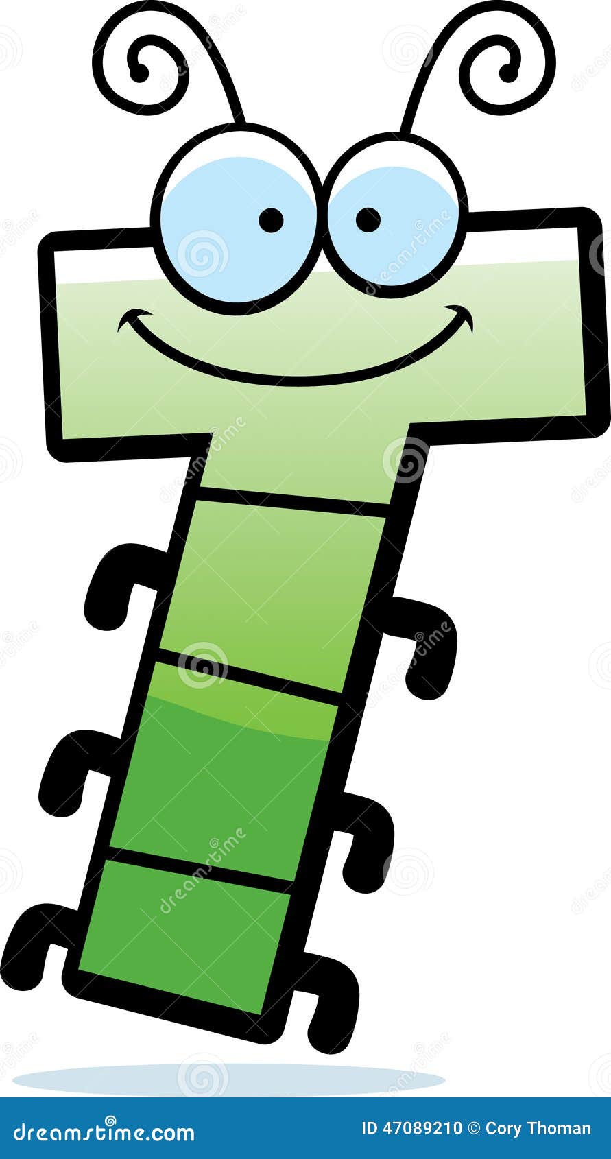 Cartoon Letter T Bug stock vector. Illustration of text - 47089210