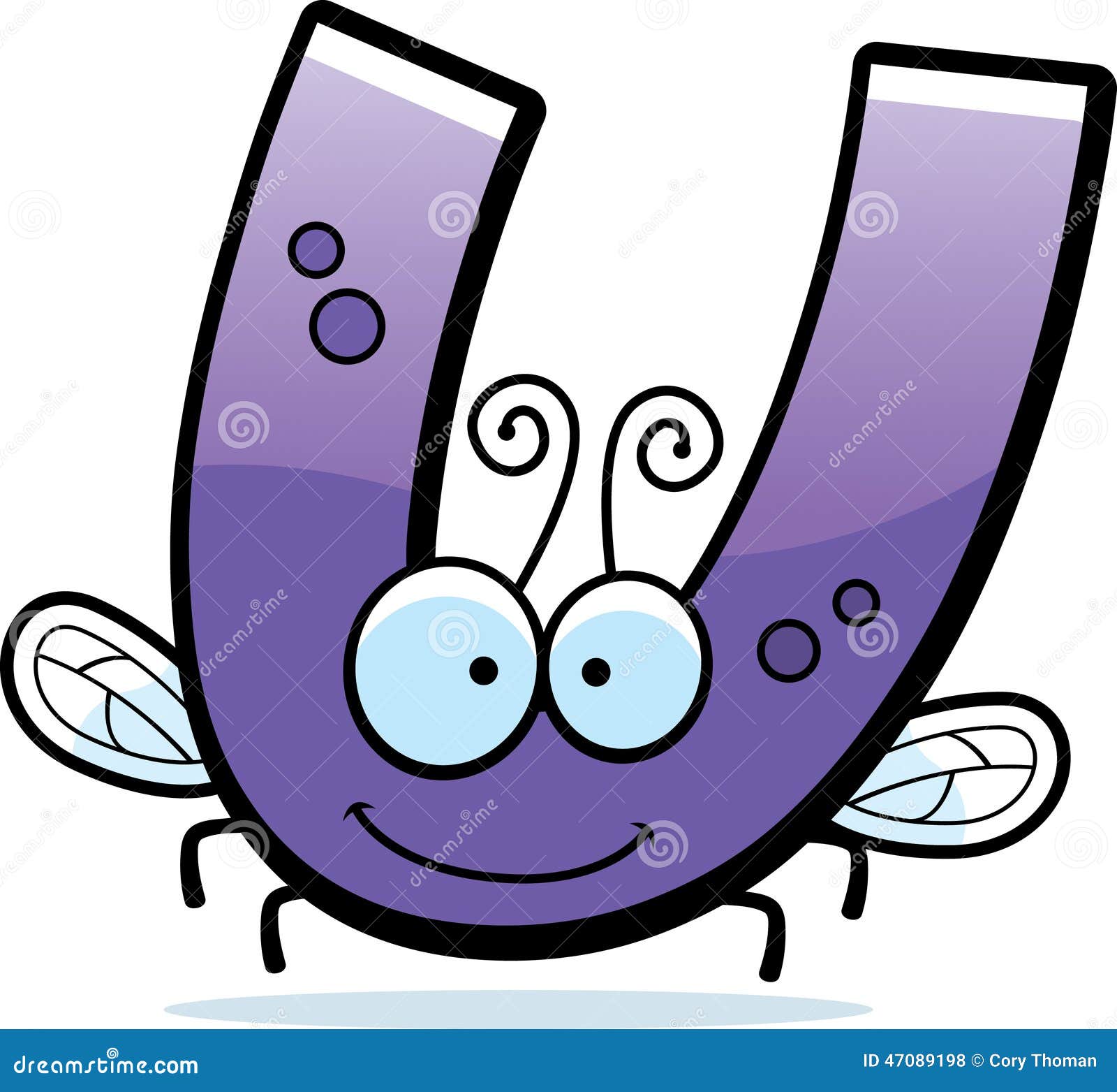 Cartoon Letter U Bug stock vector. Illustration of letters - 47089198