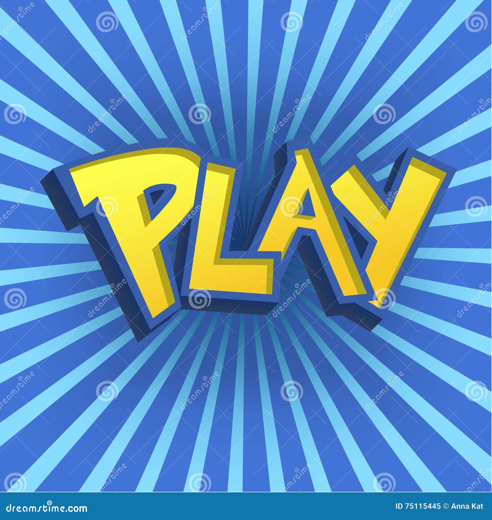 Cartoon Lettering 1 stock vector. Illustration of phrase - 75115445