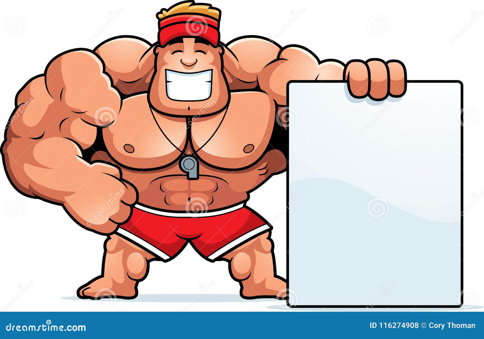 Cartoon Lifeguard Sign stock vector. Illustration of graphic - 116274908