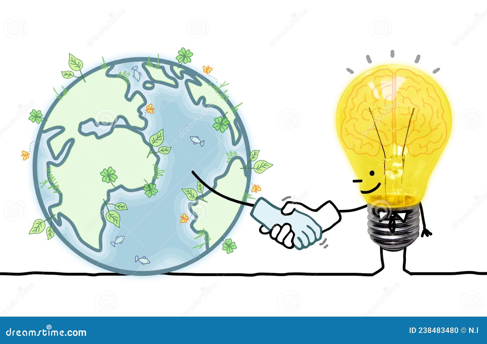 Cartoon Earth Shaking