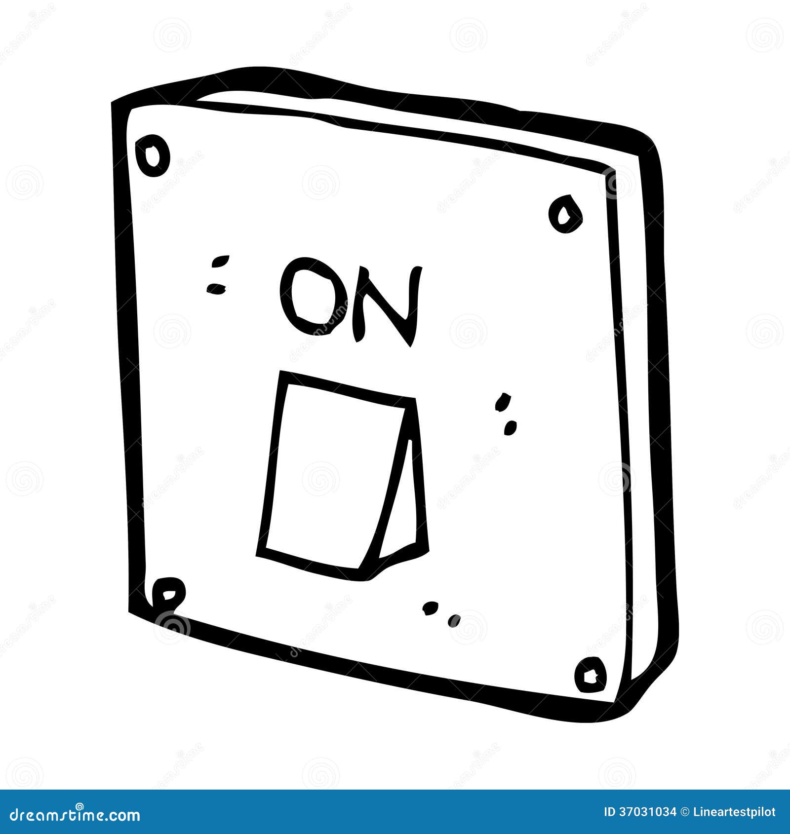 Cartoon light switch stock illustration. Illustration of light - 37031034