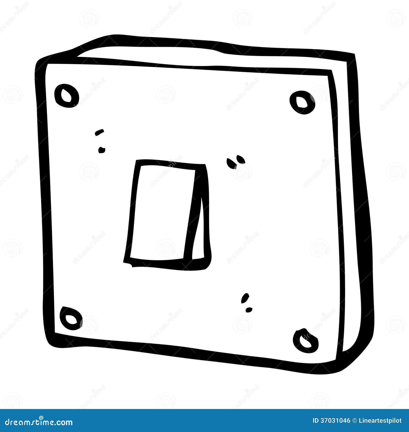 Cartoon light switch stock illustration. Illustration of simple - 37031046
