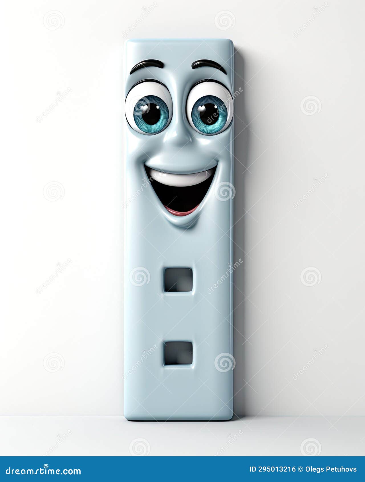 A Cartoon Light Switch Cover with a Smiling Face on it. Generative Ai ...