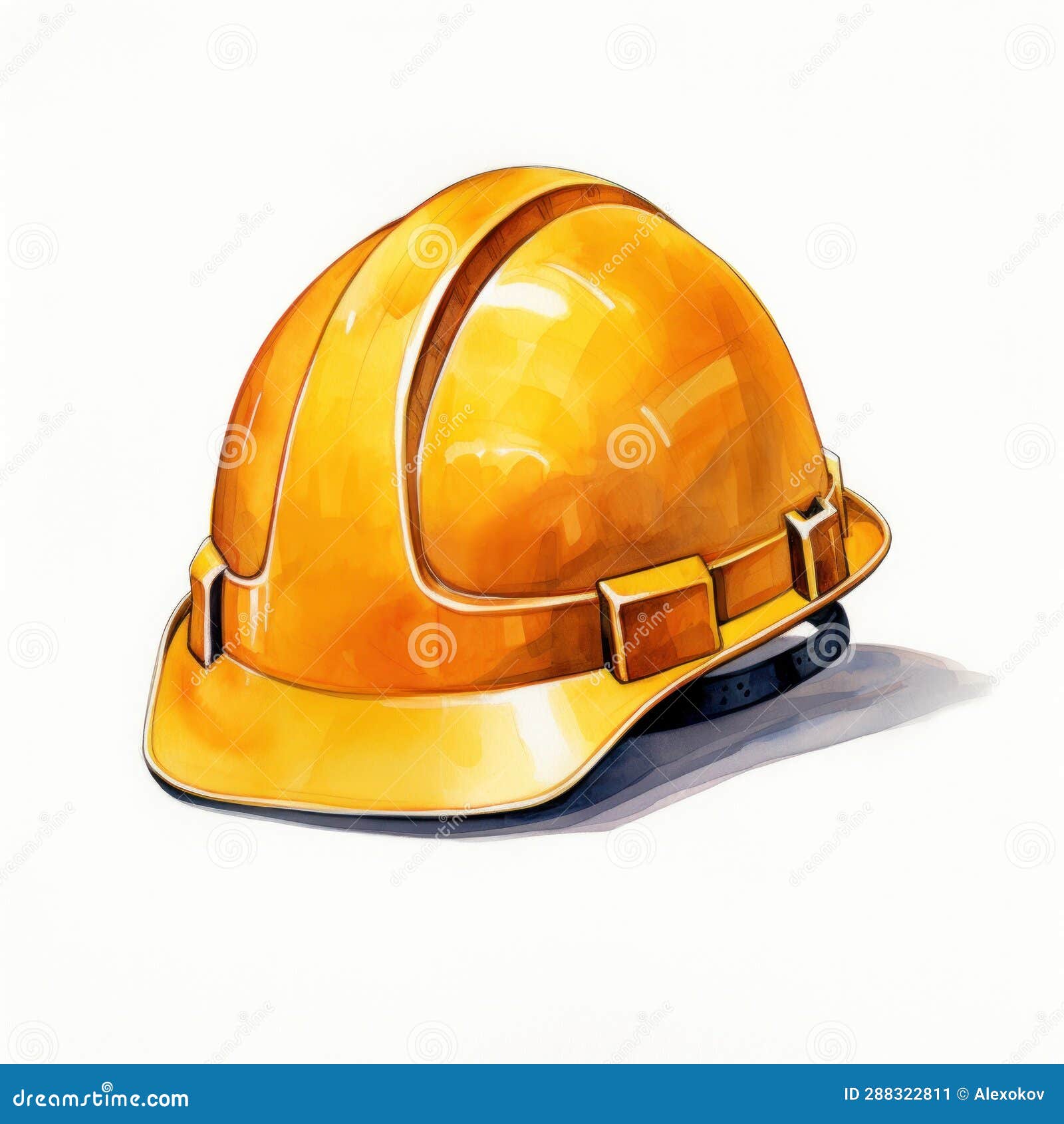 Cartoon-like Yellow Construct Clipart AI Generated Stock Illustration ...