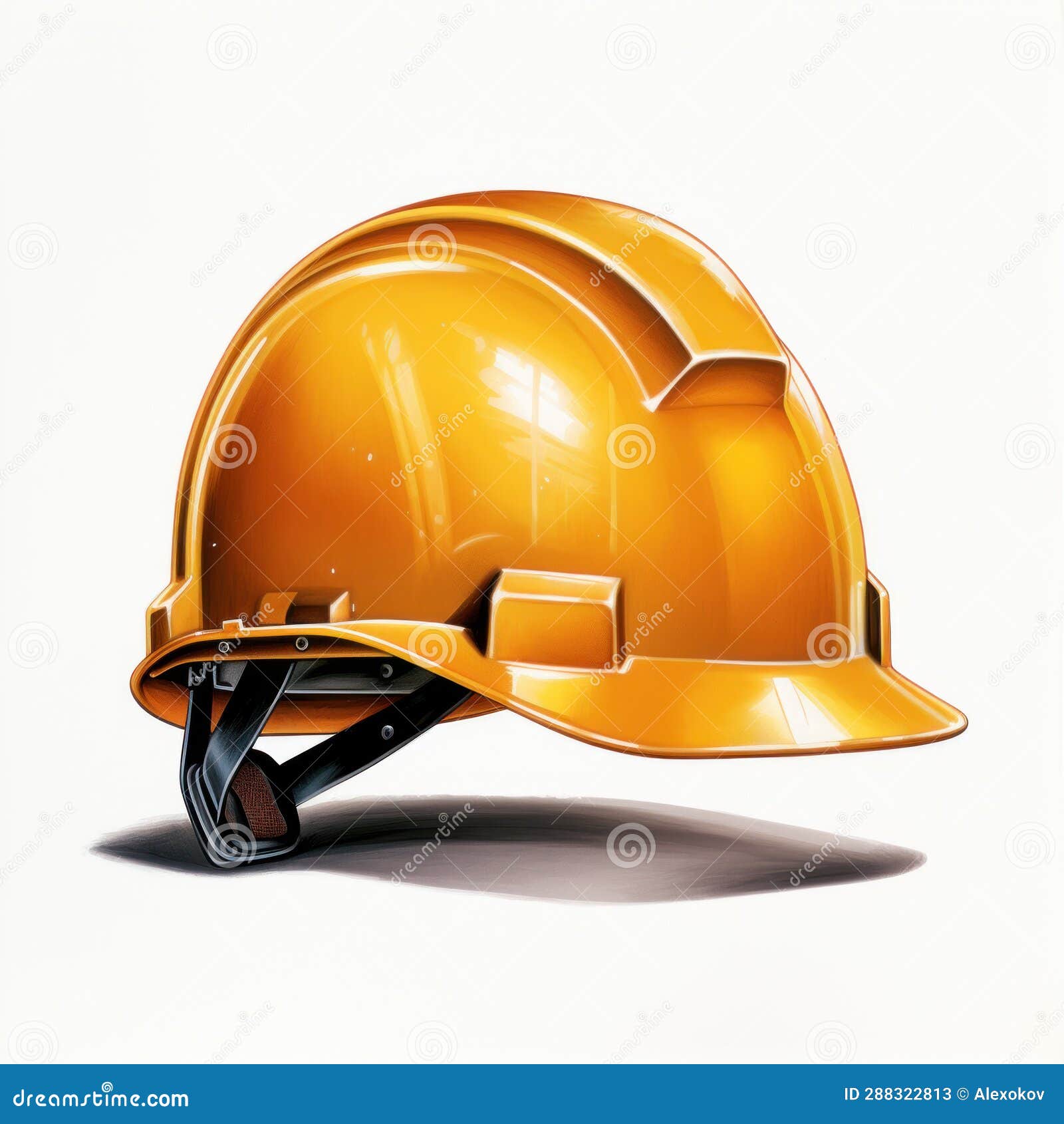 Cartoon-like Yellow Construct Clipart AI Generated Stock Illustration ...