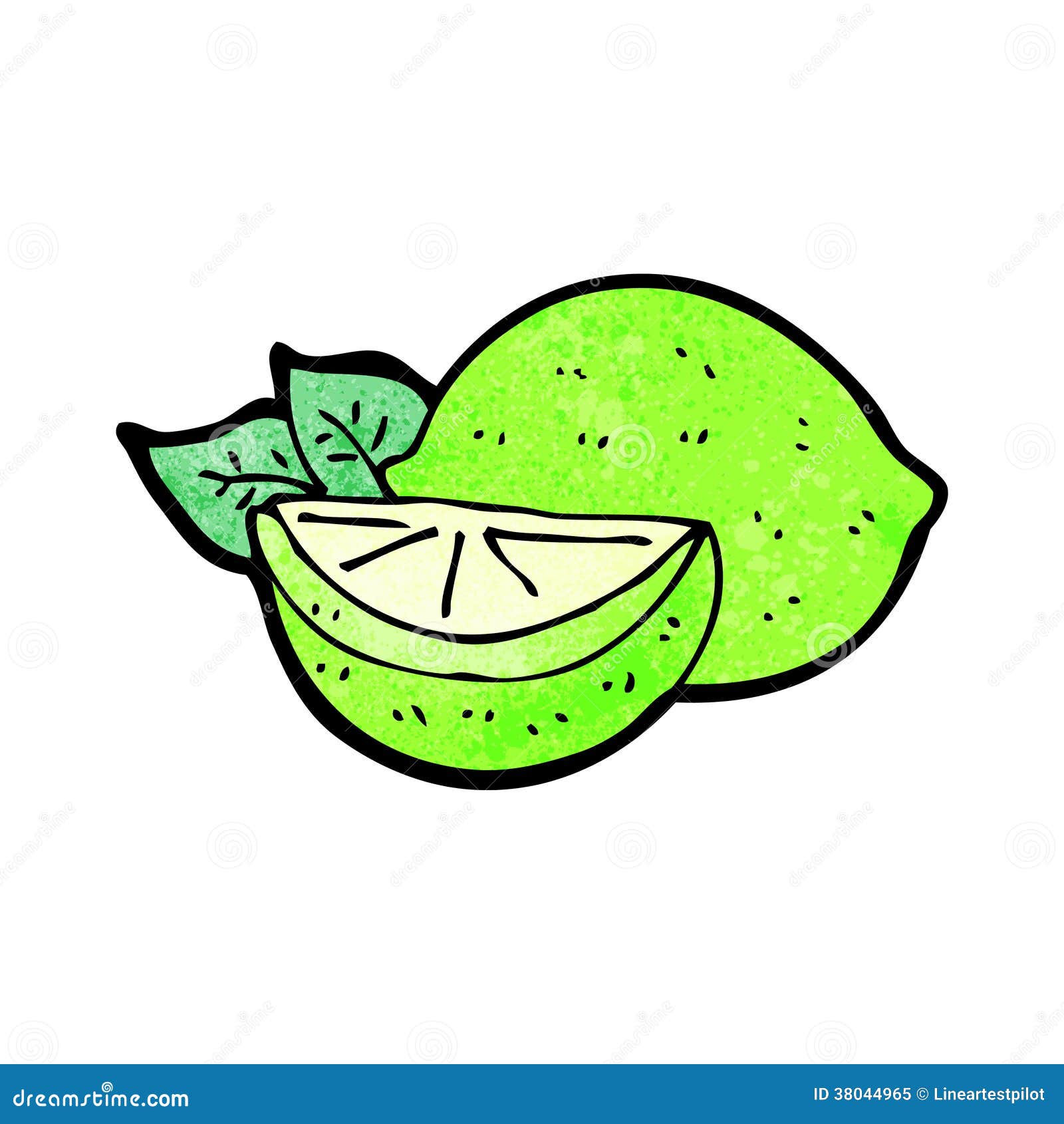 Cartoon lime stock vector. Illustration of doodle, drawing - 38044965