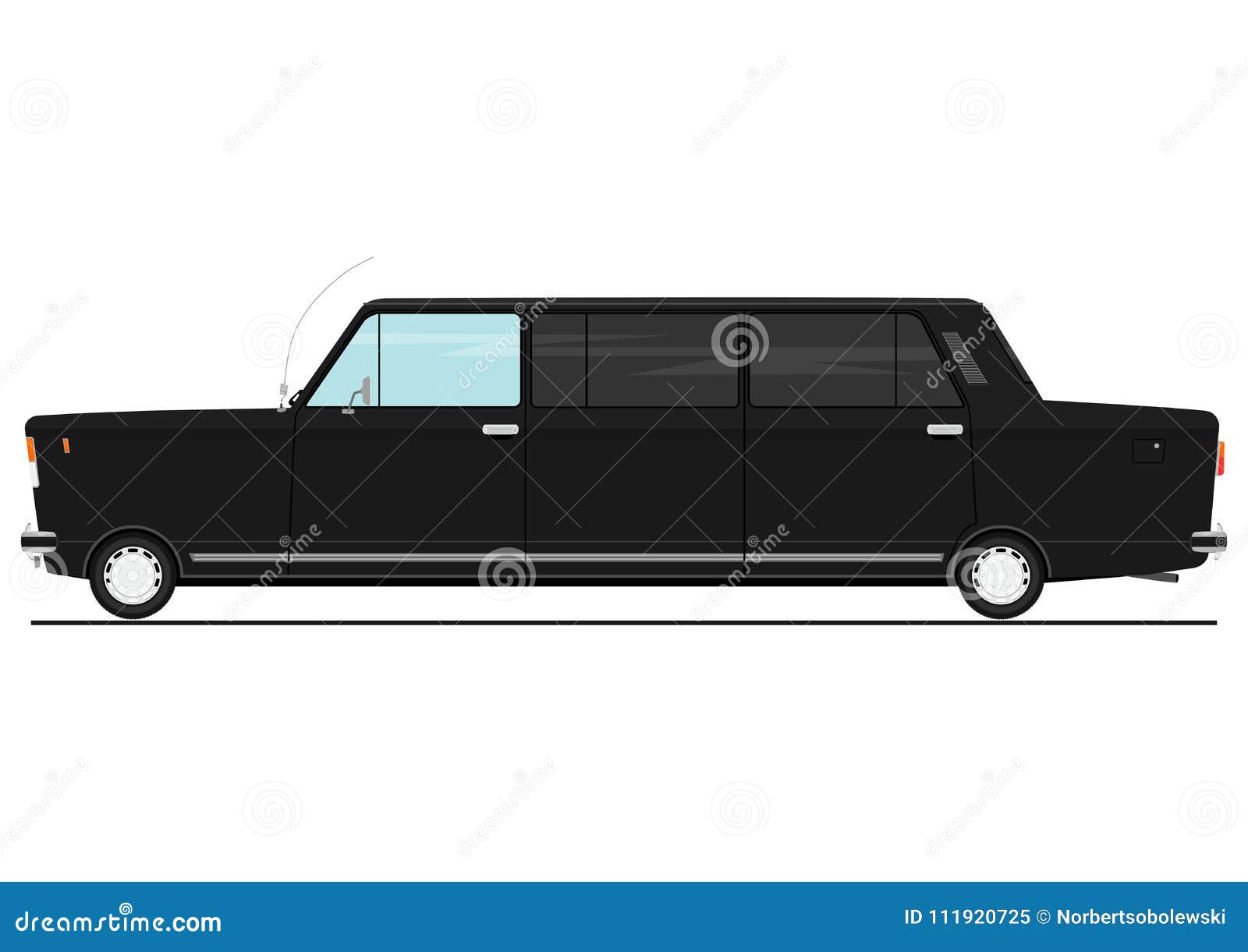 Cartoon Stretch Limo Vector Illustration | CartoonDealer.com #112359446