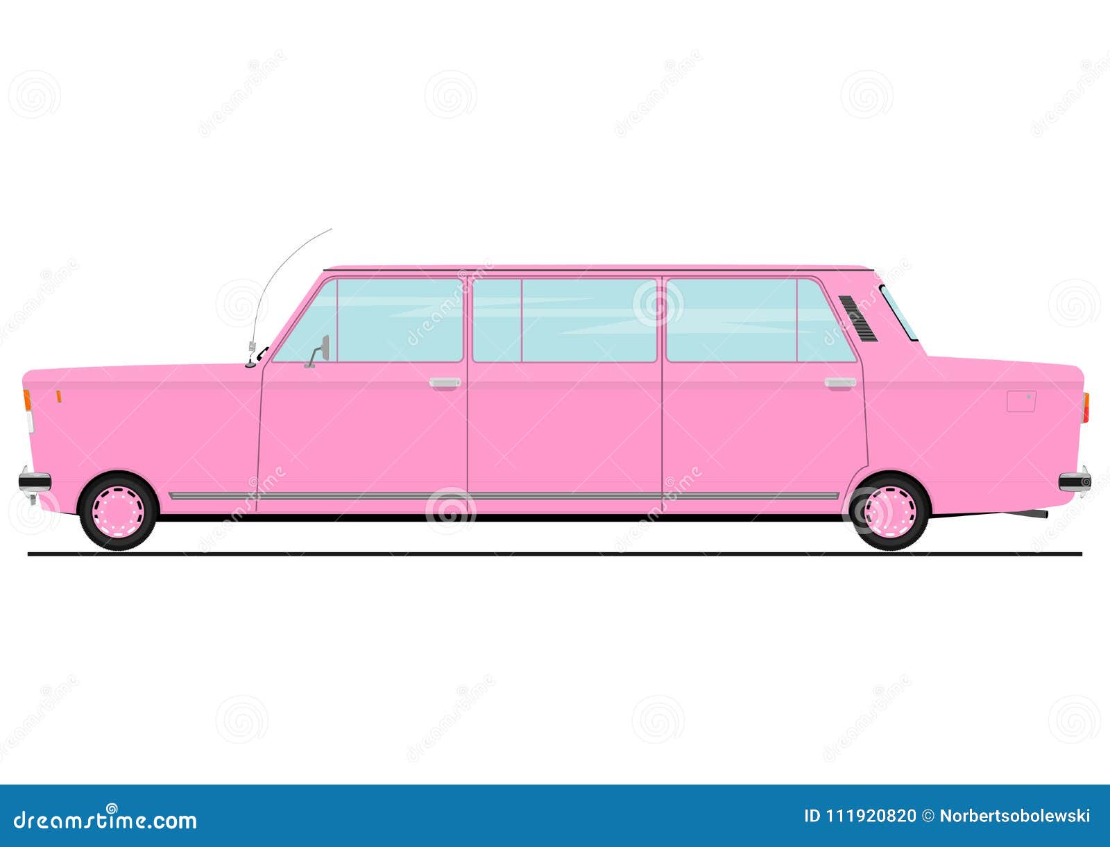 Cartoon Limousine Vector Illustration | CartoonDealer.com #111920820