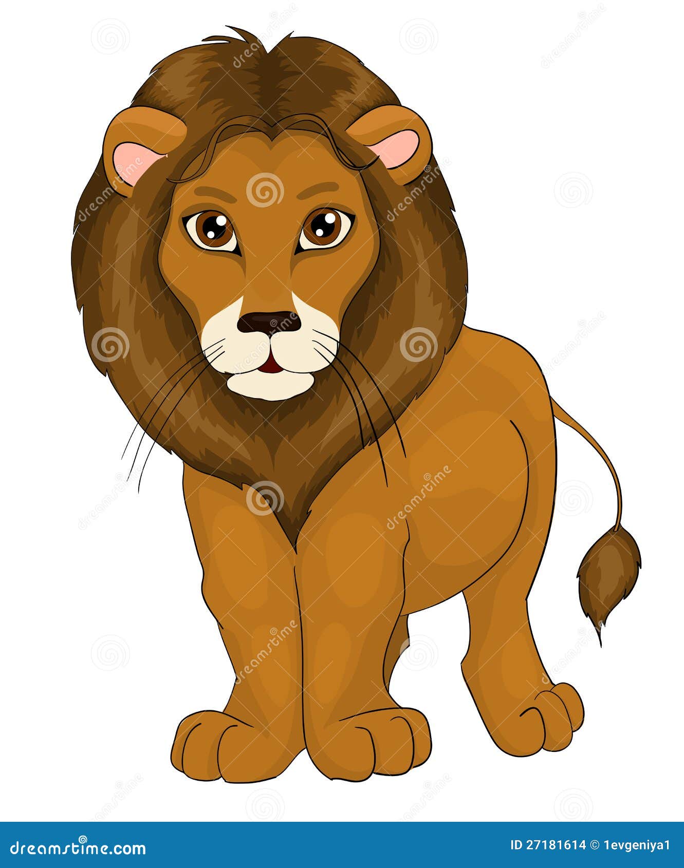 Cartoon Lion Vector Illustration | CartoonDealer.com #27181614