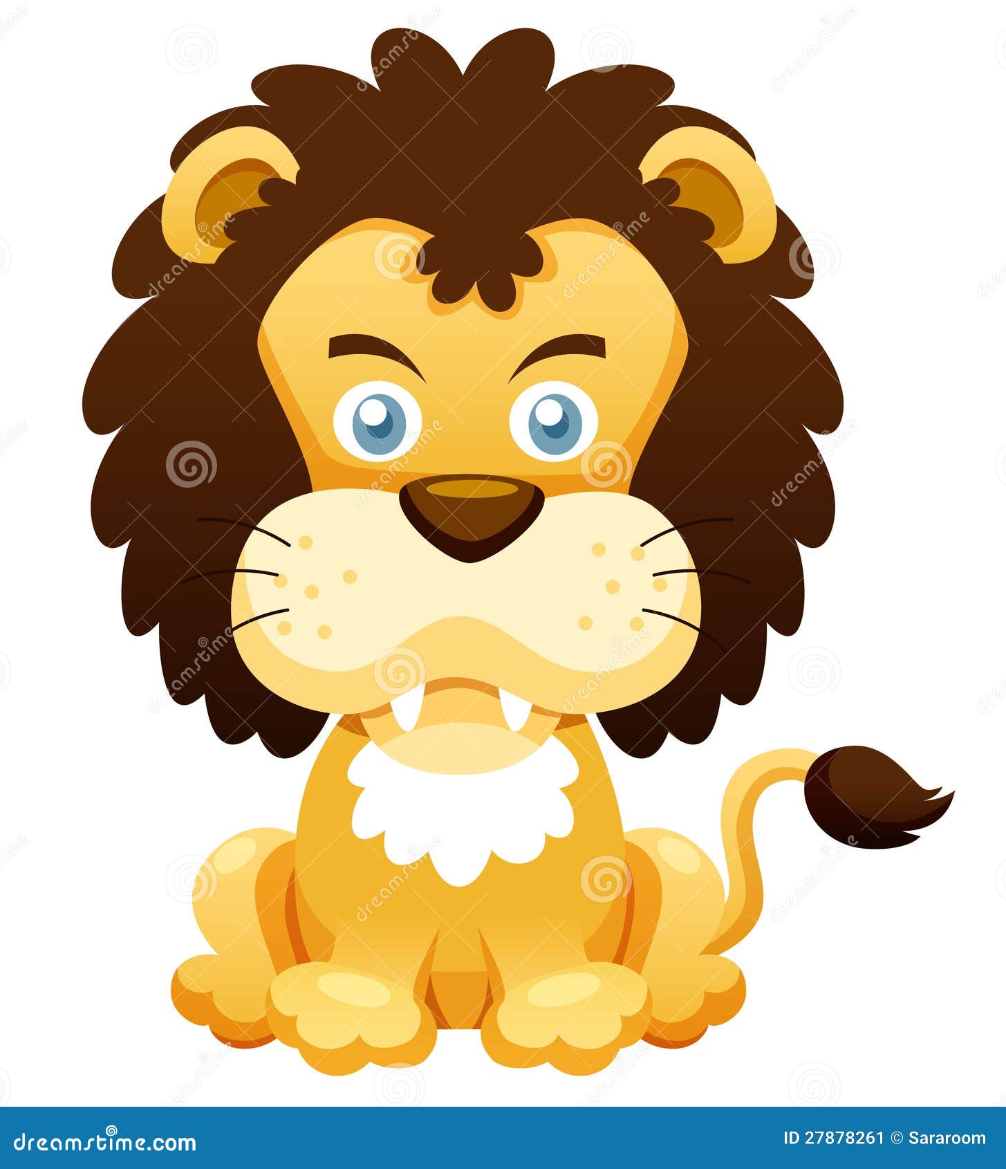 Cartoon lion stock vector. Illustration of safari, panthera - 27878261