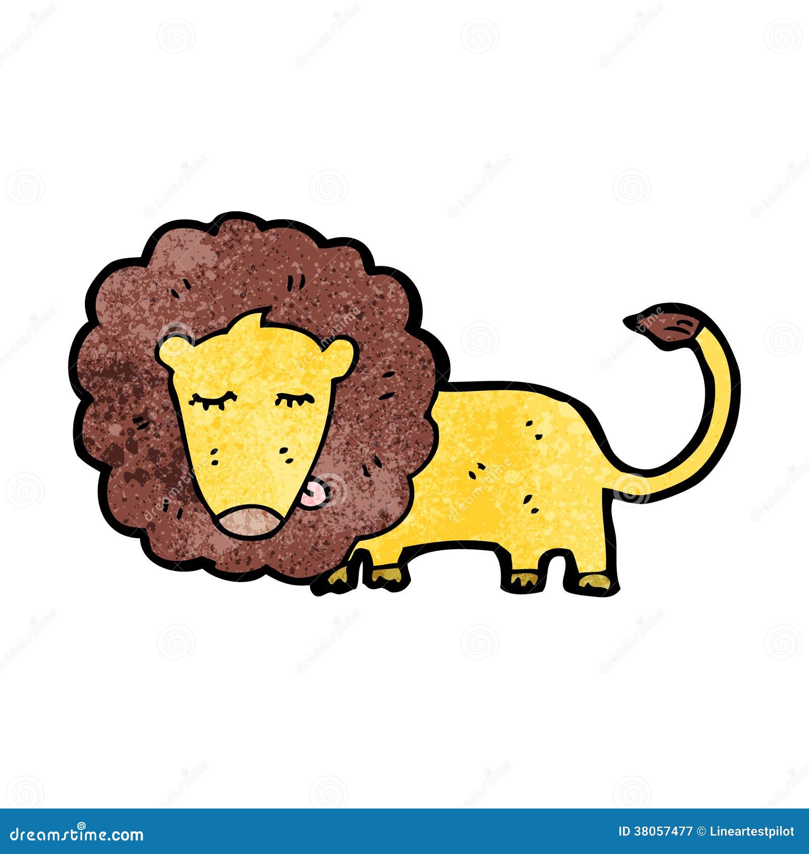 Cartoon lion stock vector. Illustration of funny, cute - 38057477