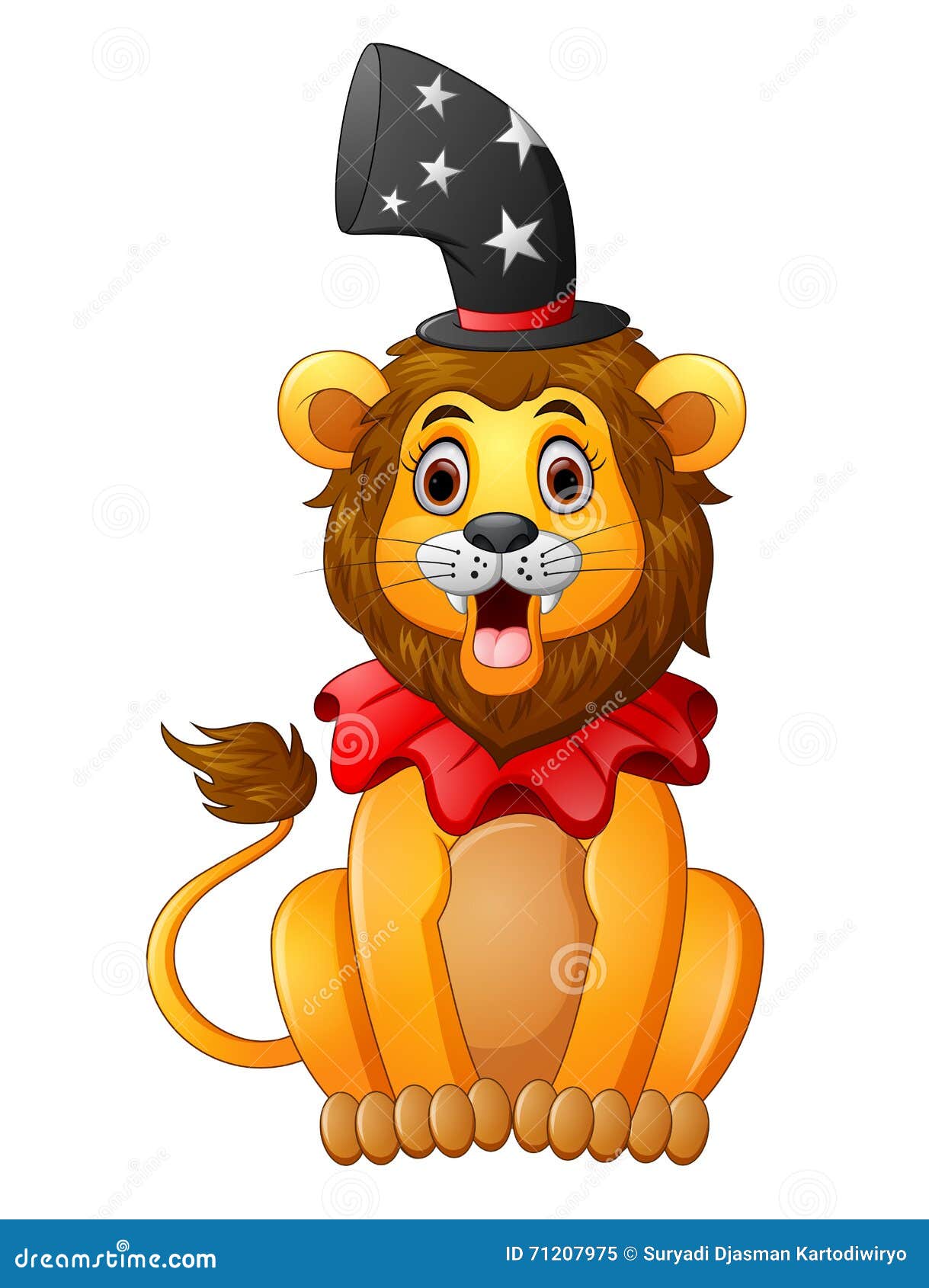 Lion Circus Cartoon Vector | CartoonDealer.com #15034373