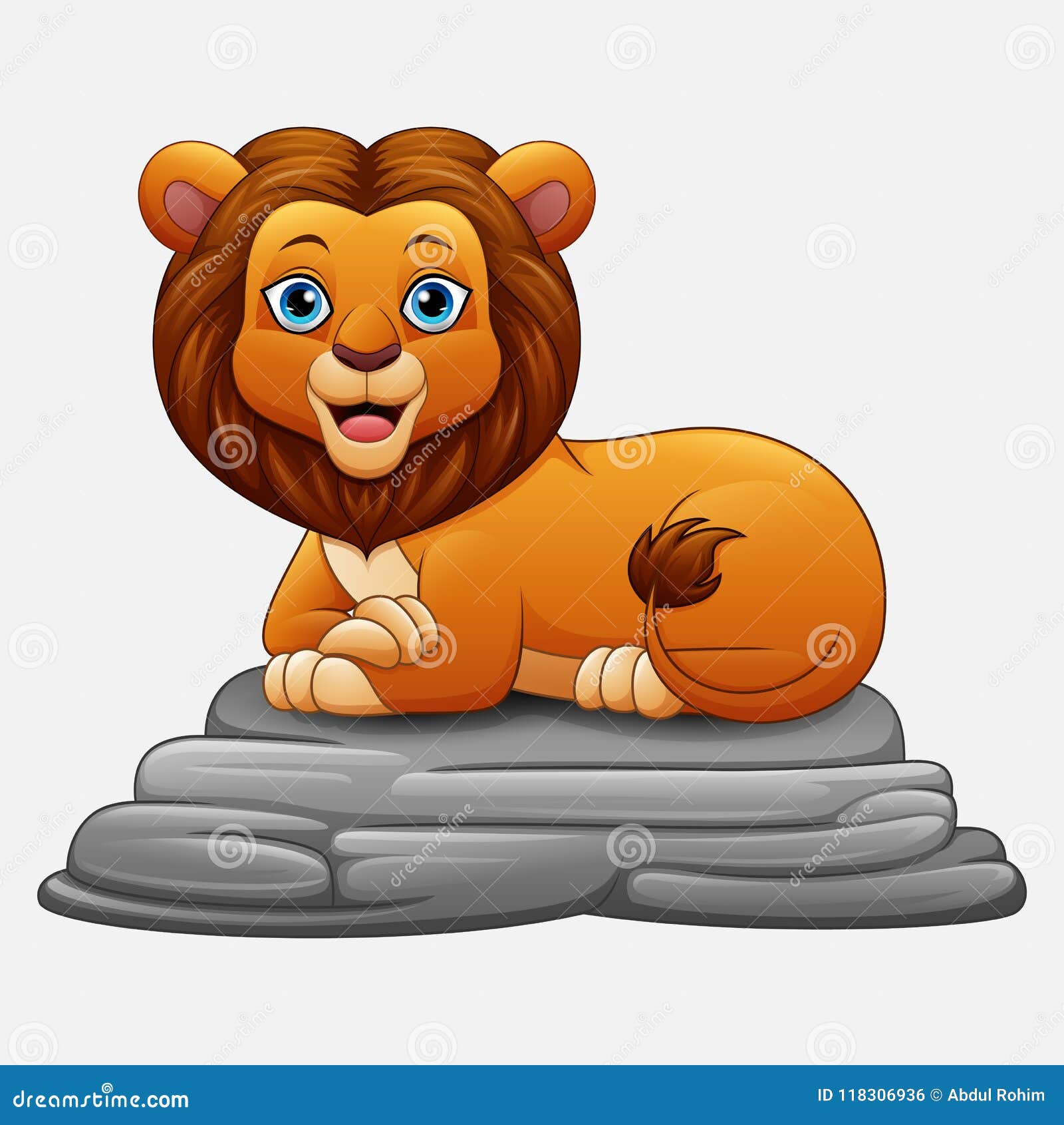 Lion Sitting Proudly. King Beasts With Luxurious Brown Mane Watches ...