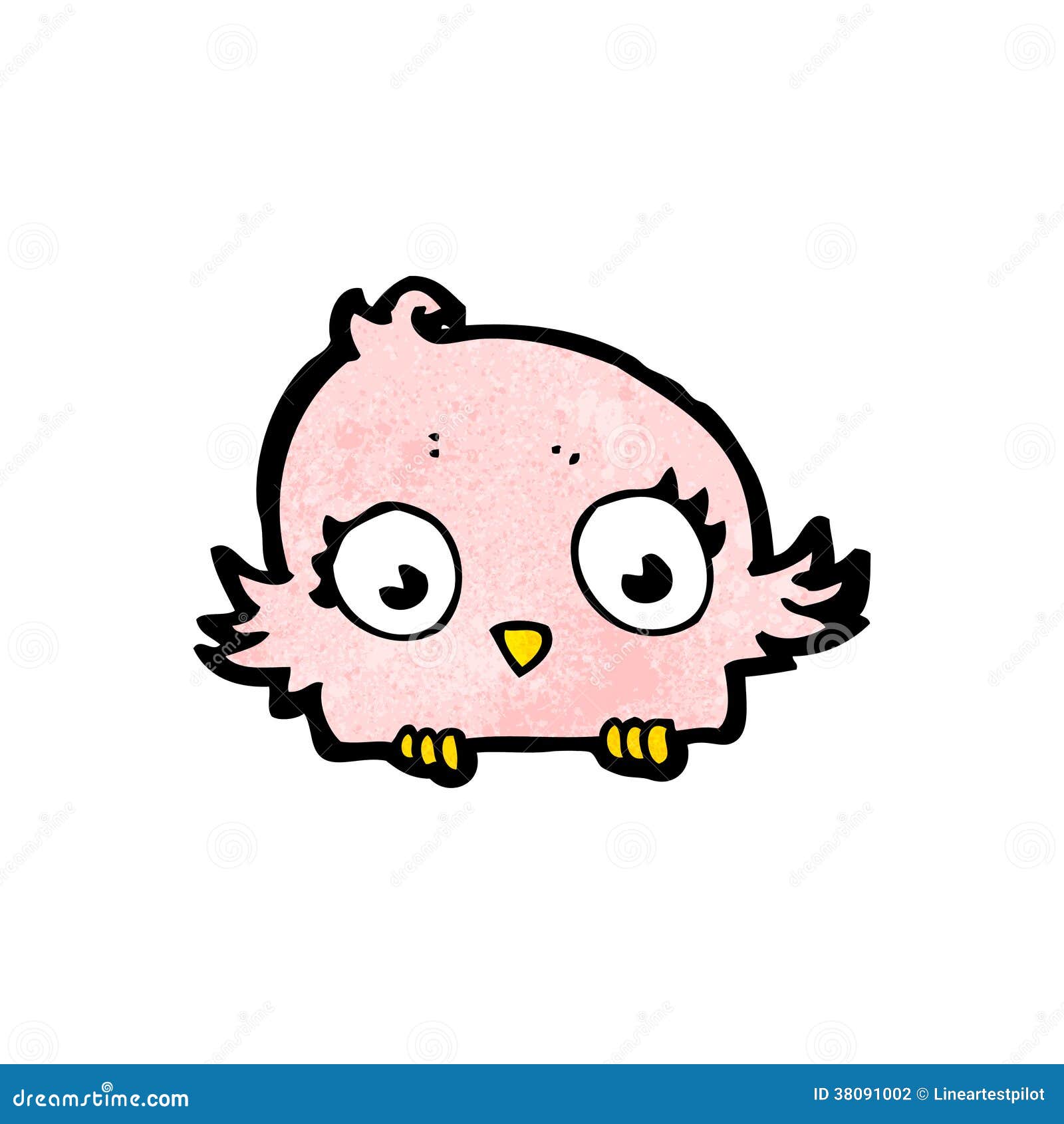 Cartoon little bird stock vector. Illustration of retro - 38091002