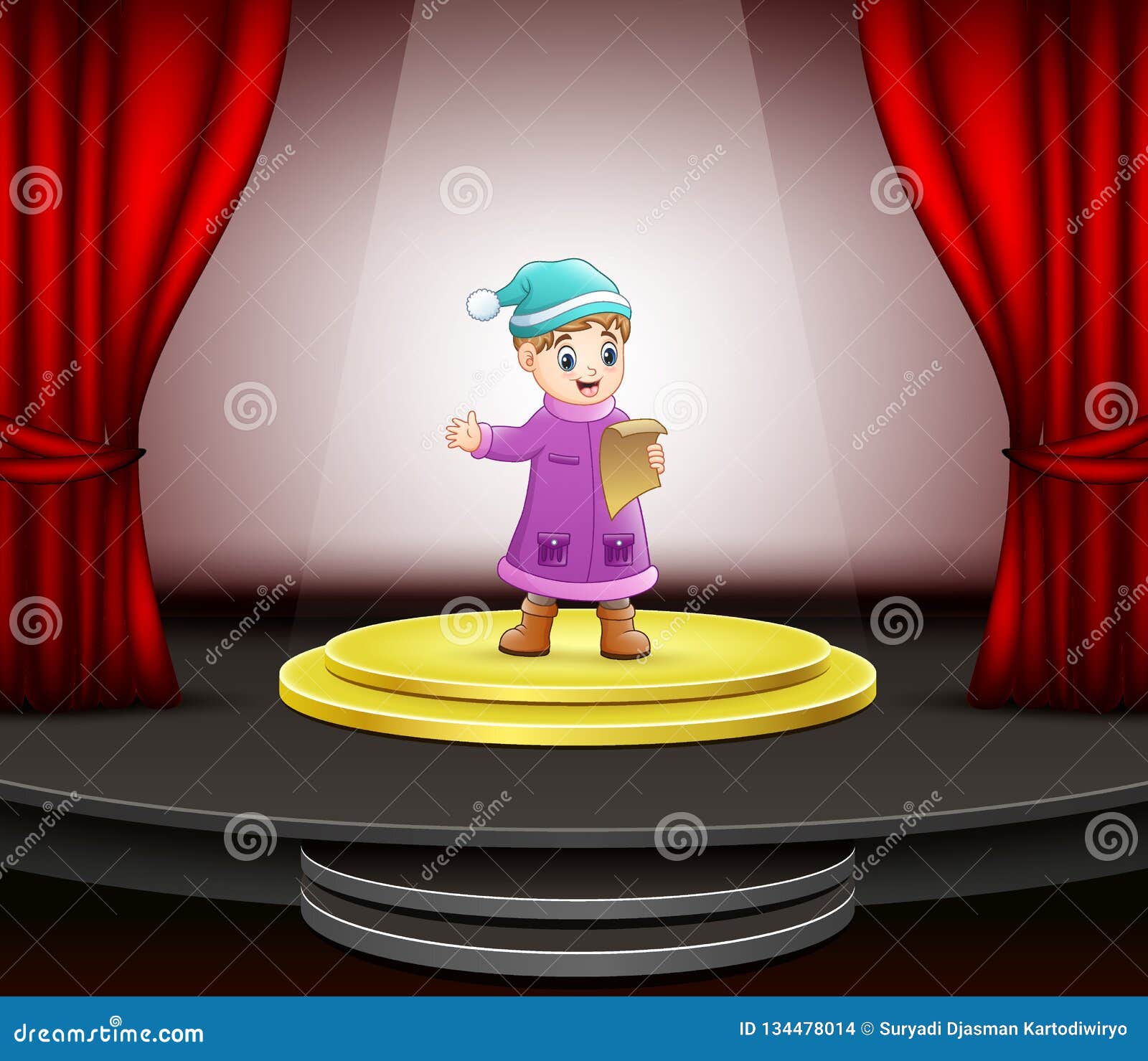 Boy Singing Stage Stock Illustrations – 381 Boy Singing Stage Stock ...