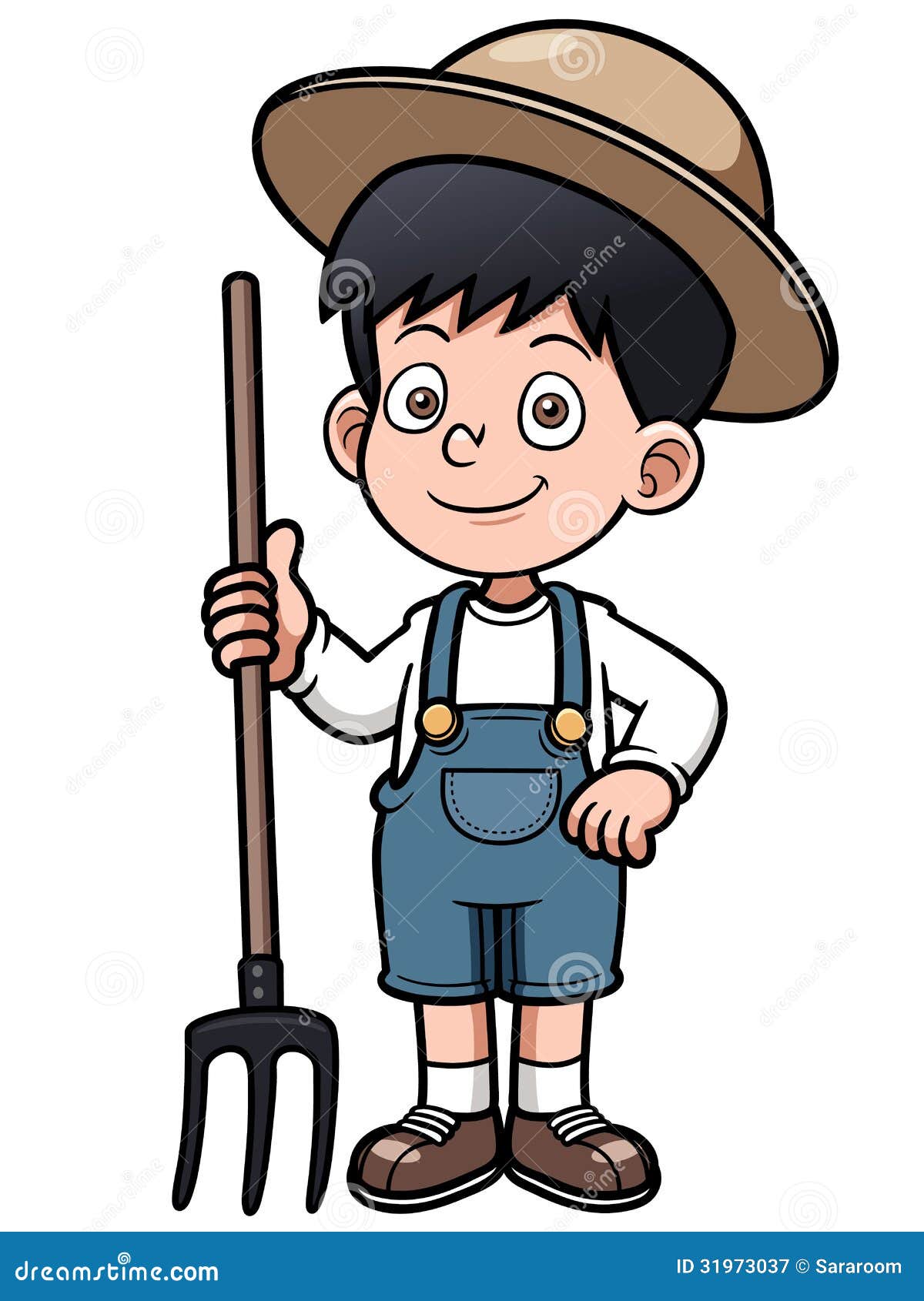 Cartoon Little Farmer | CartoonDealer.com #31973037 Cartoon Little Farmer | CartoonDealer.com #31973037
