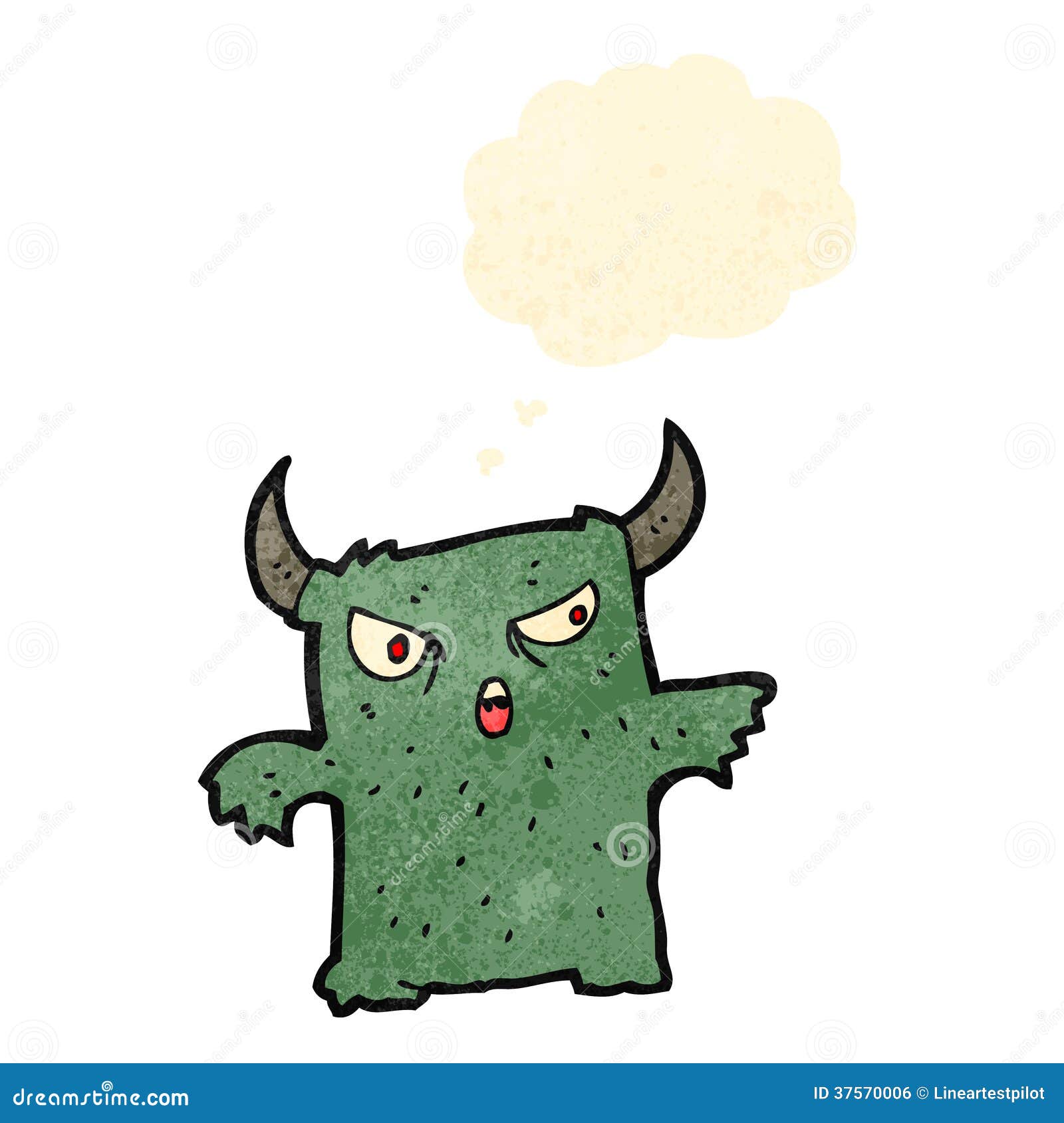 Cartoon little imp stock vector. Illustration of balloon - 37570006