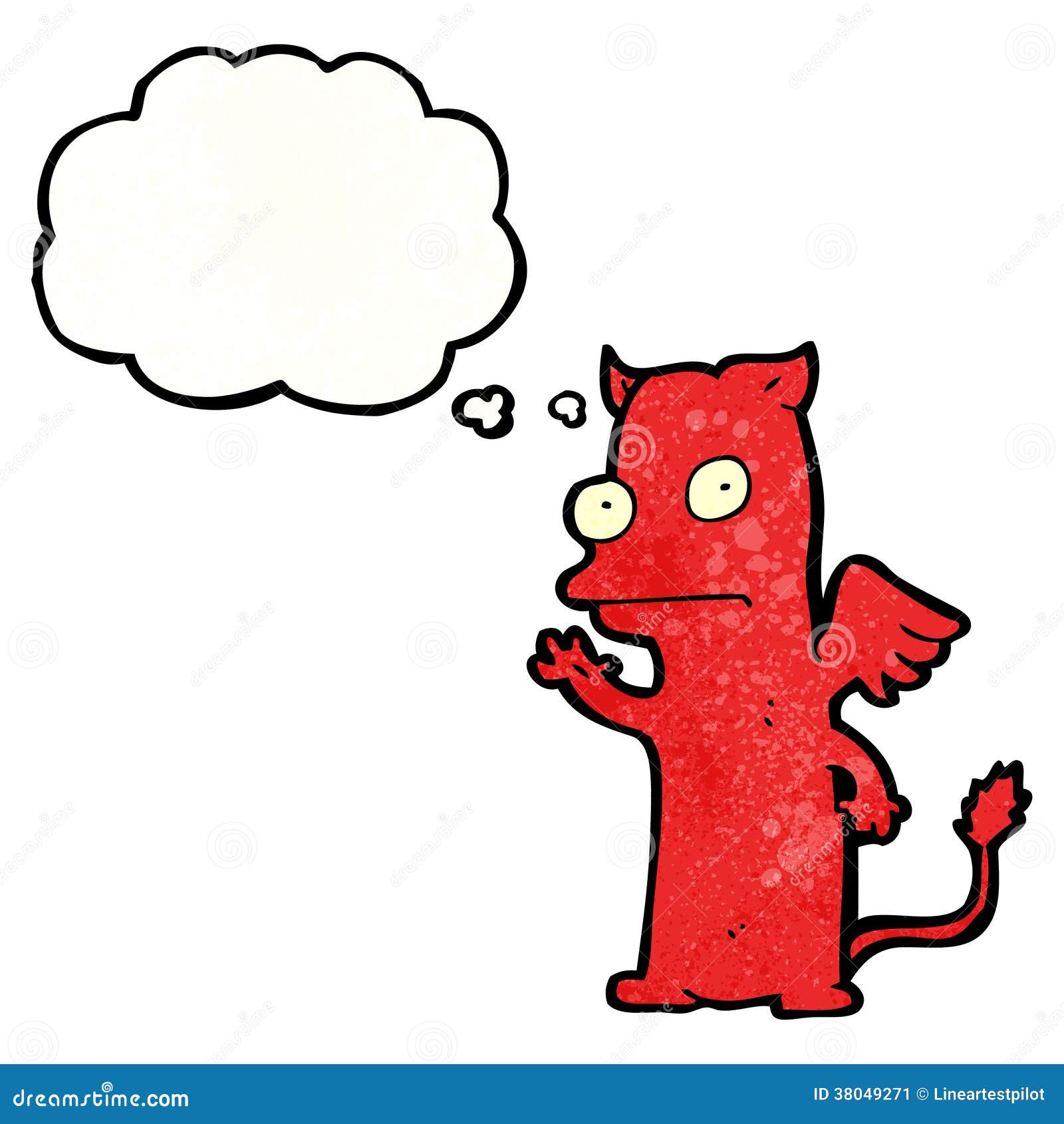 Cartoon little imp stock illustration. Illustration of little - 38049271