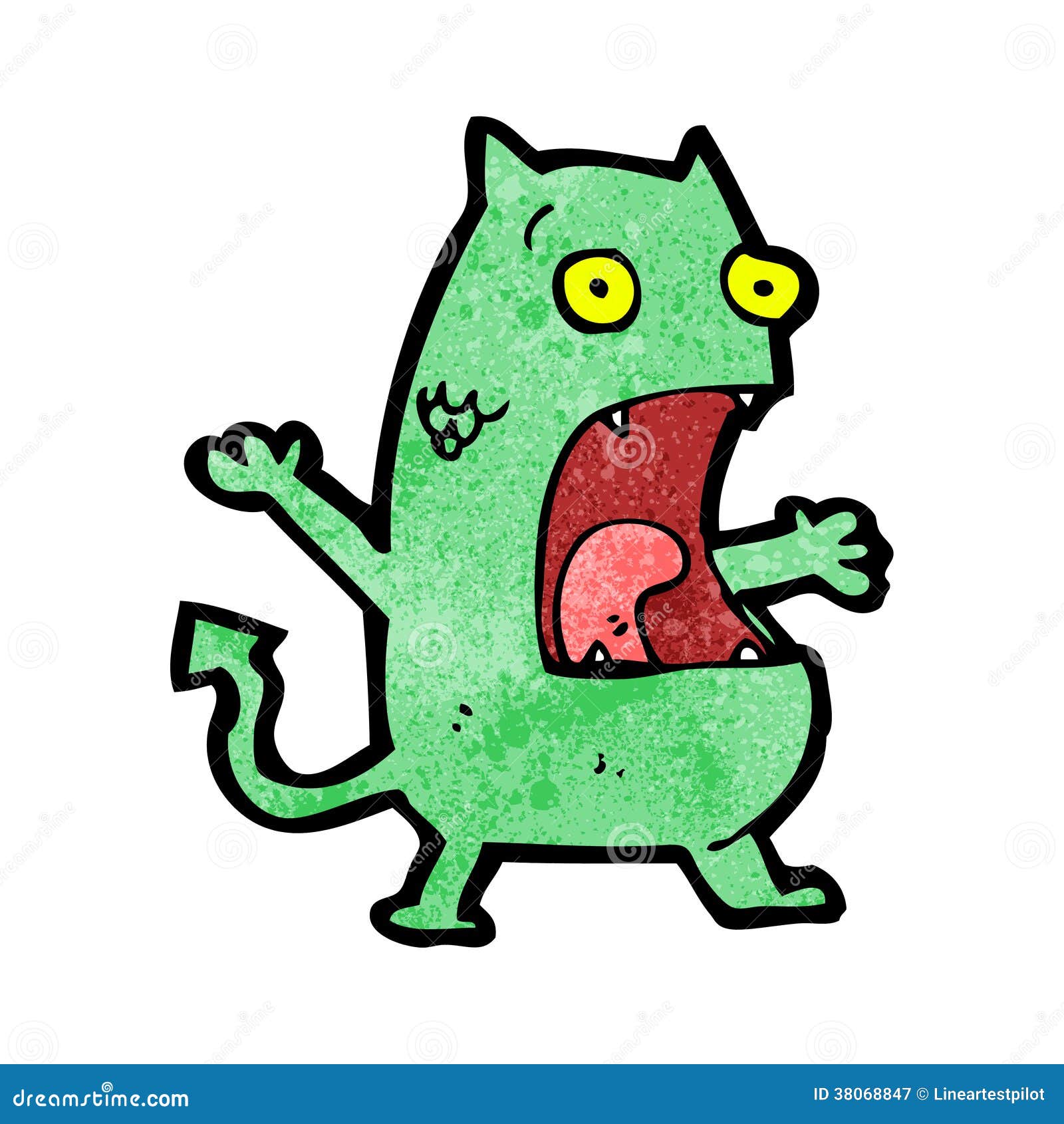 Cartoon little imp stock vector. Illustration of creature - 38068847