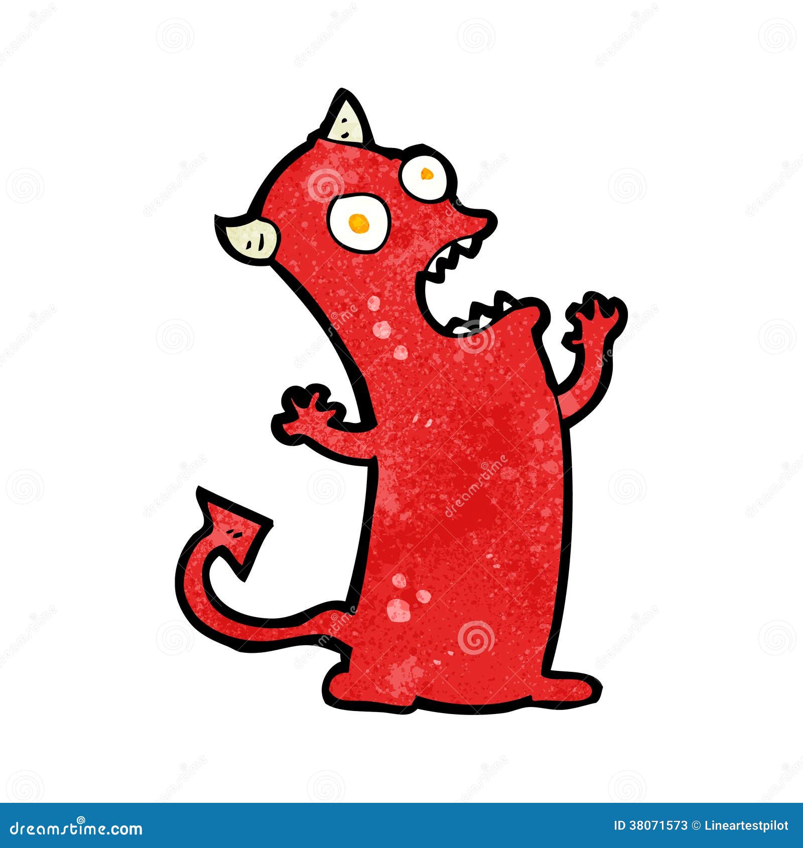 Cartoon little imp stock vector. Illustration of creature - 38071573