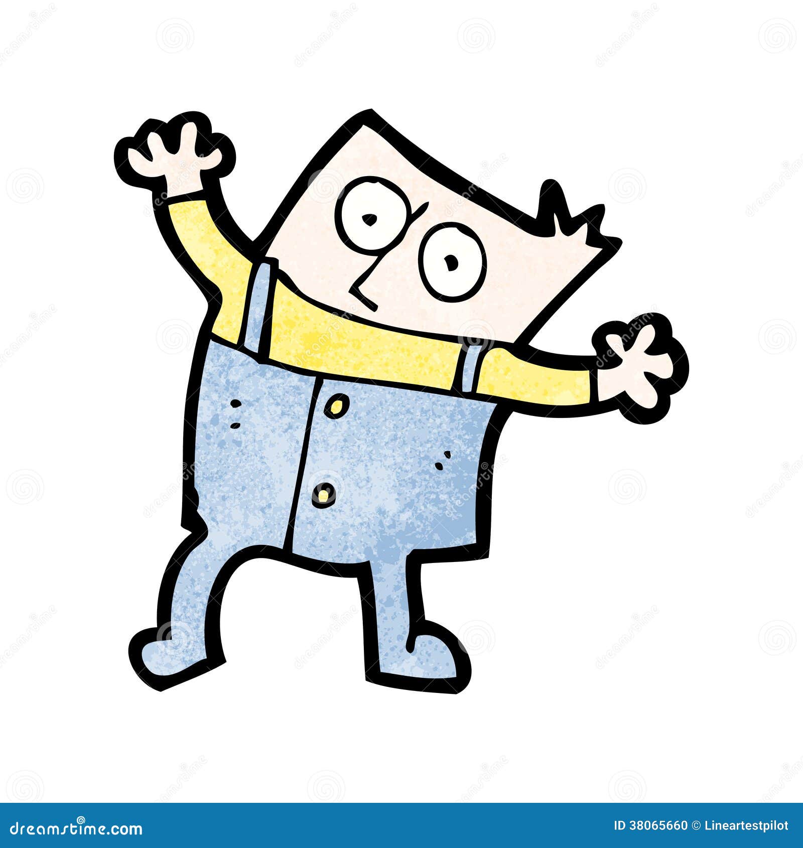 Cartoon little man stock vector. Illustration of character - 38065660