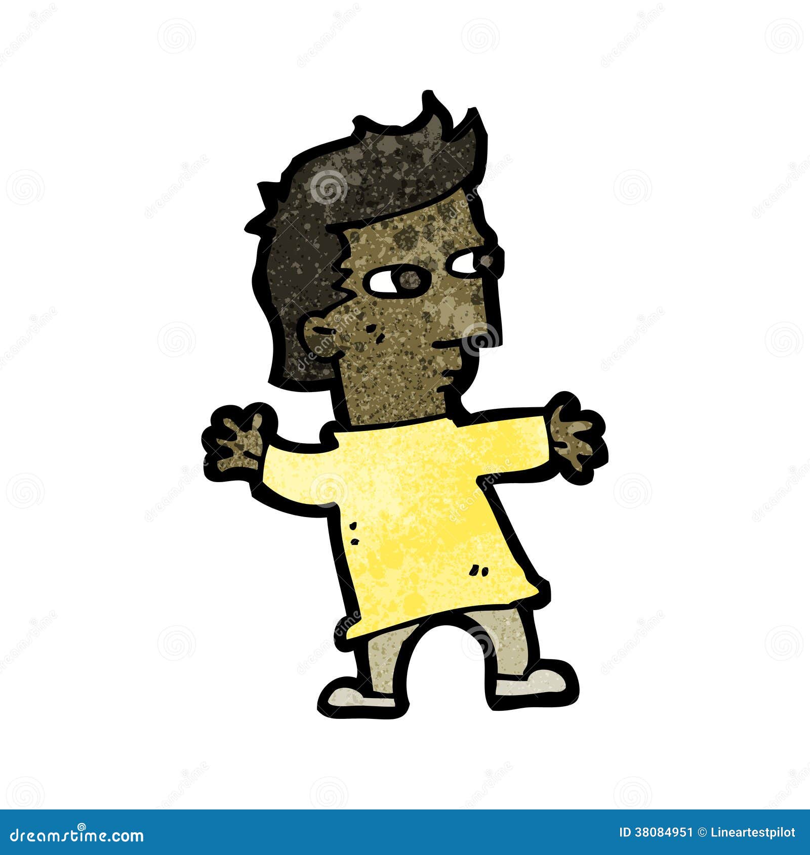 Cartoon little man stock vector. Illustration of male - 38084951