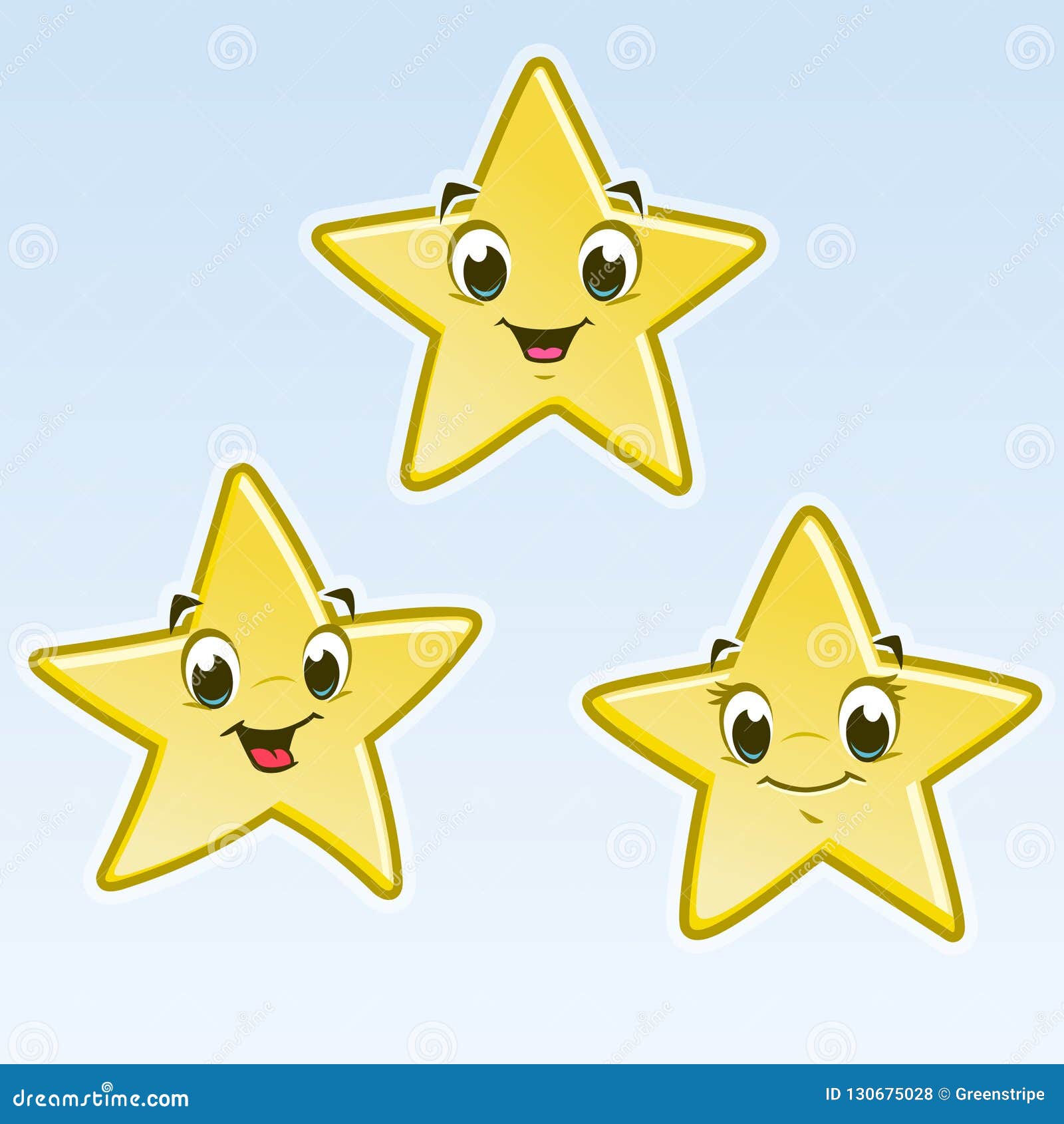 Cartoon Little Stars stock vector. Illustration of clip - 130675028
