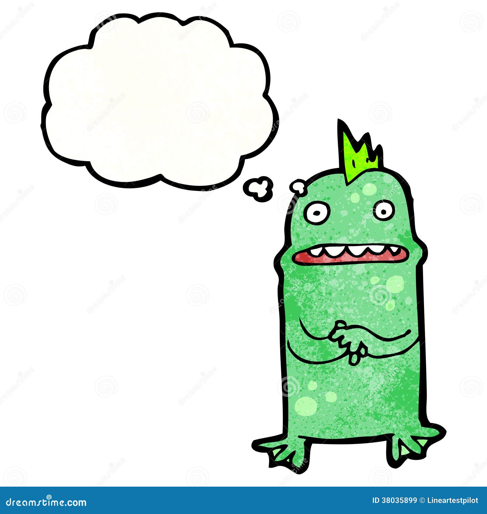 Cartoon Little, Swamp Monster Stock Vector - Illustration of monst ...