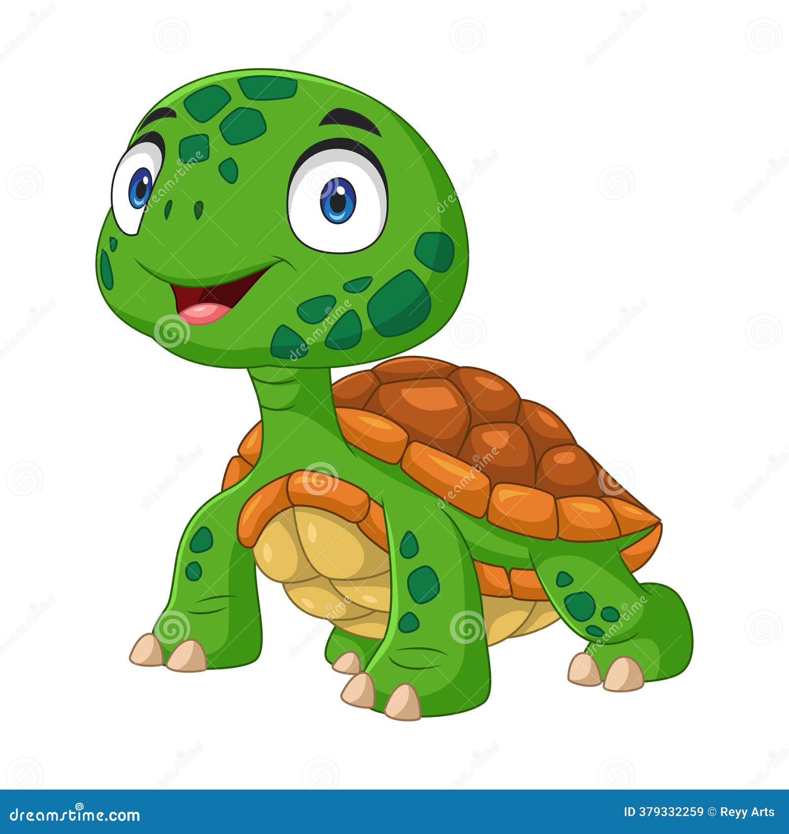 Little Turtle Cartoon Vector | CartoonDealer.com #59771705
