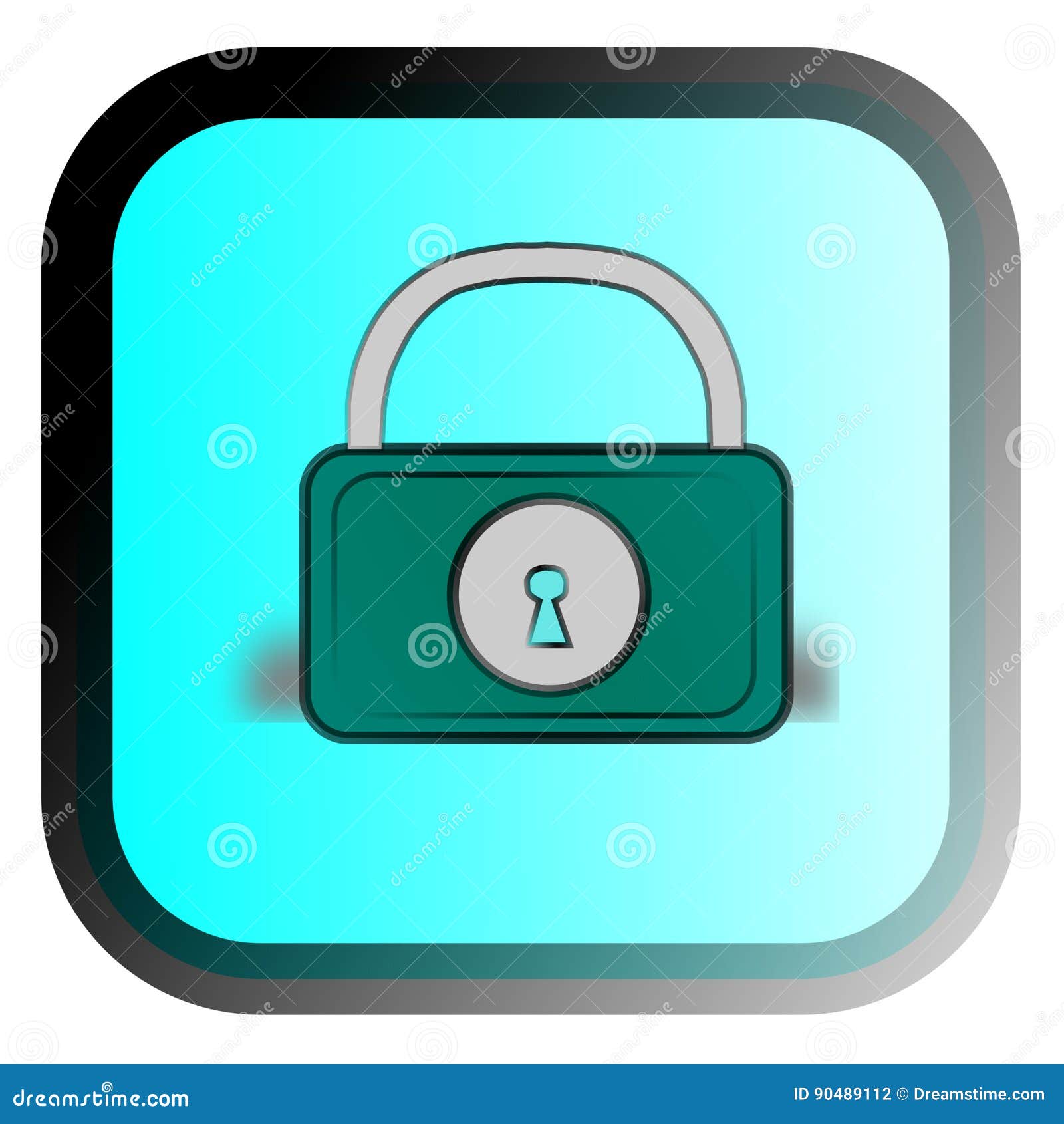 The cartoon lock stock illustration. Illustration of padlock - 90489112