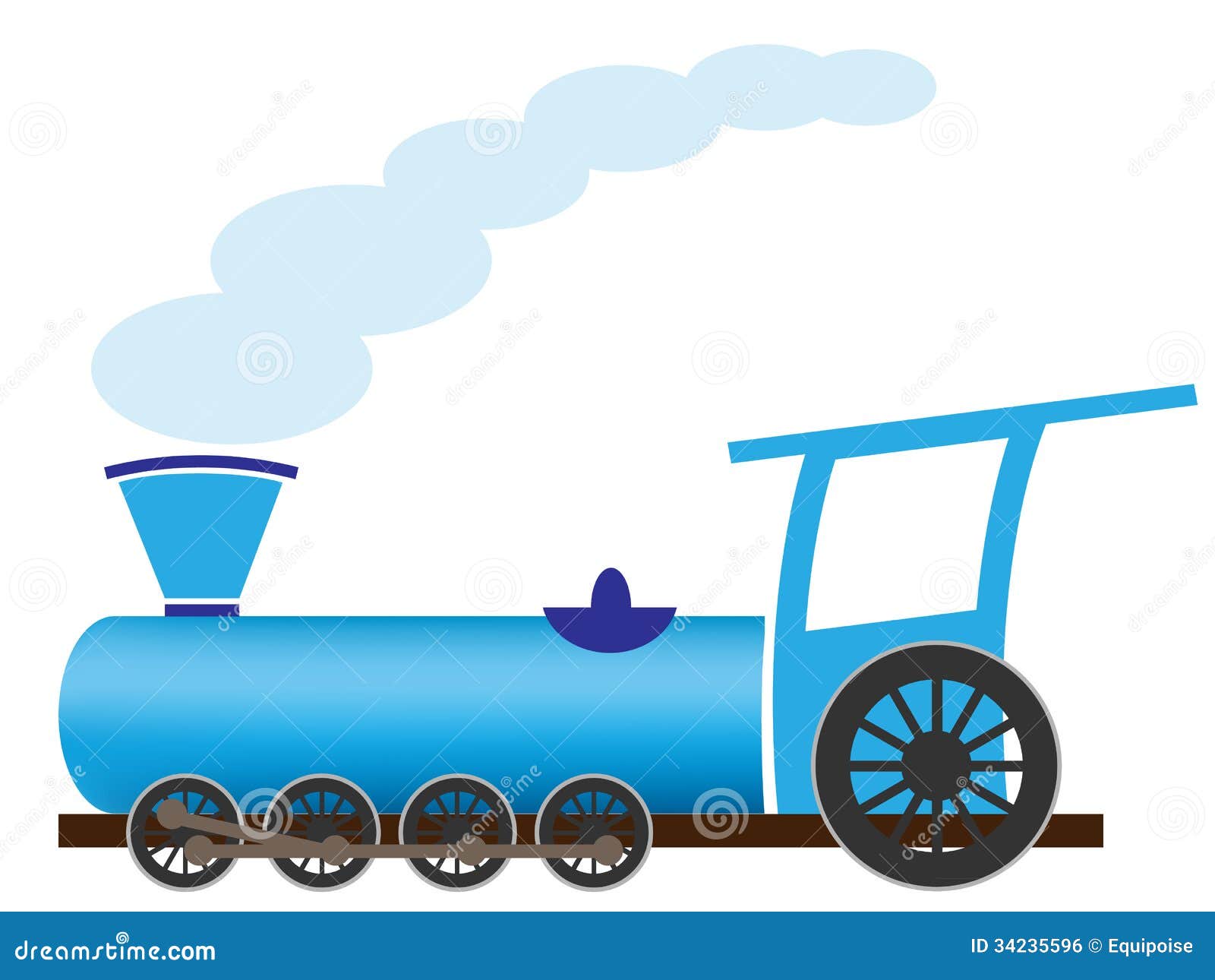 Cartoon Locomotive Royalty-Free Stock Image | CartoonDealer.com #34235596