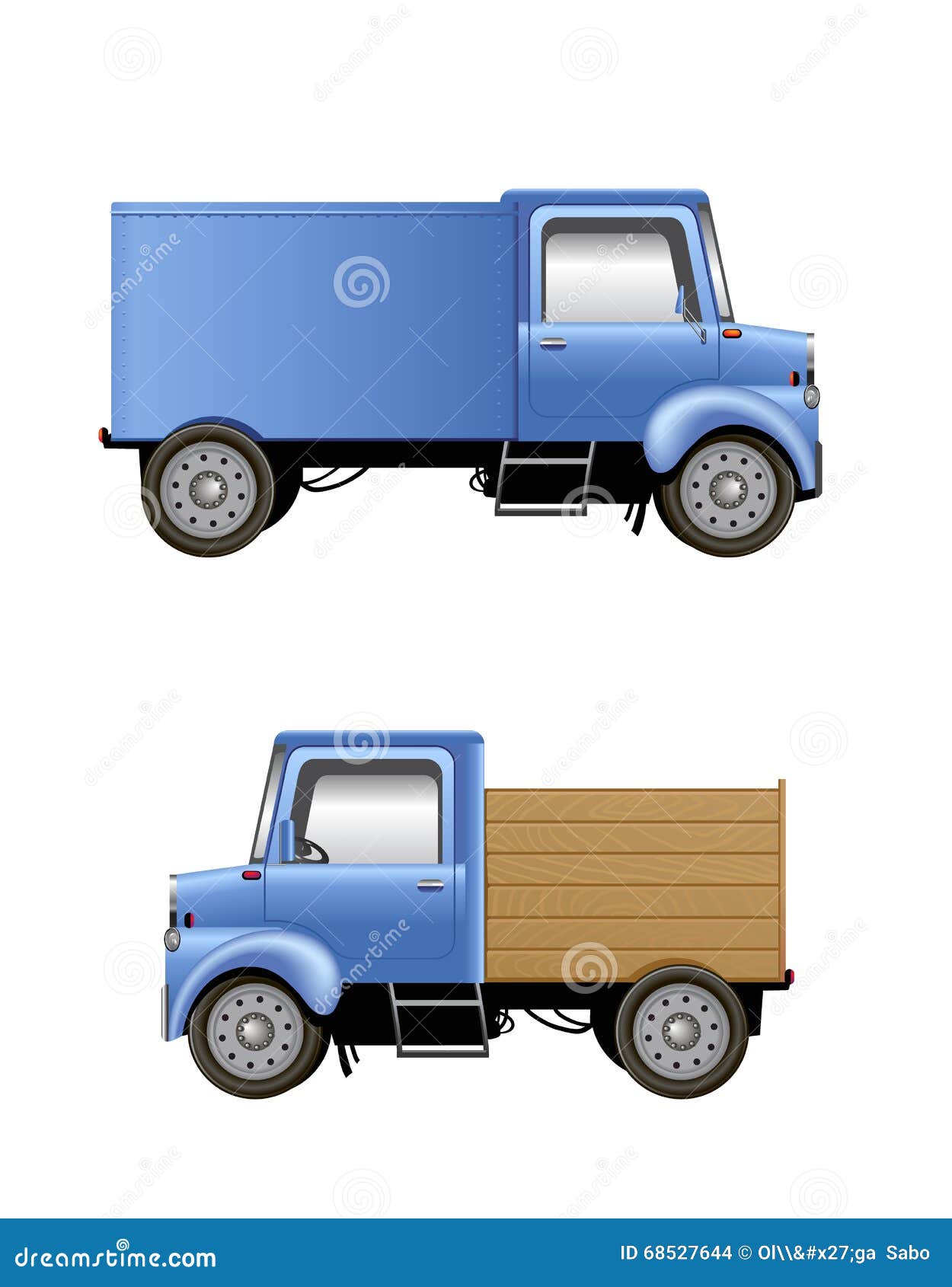 Cartoon lorries on white stock vector. Illustration of horizontal ...