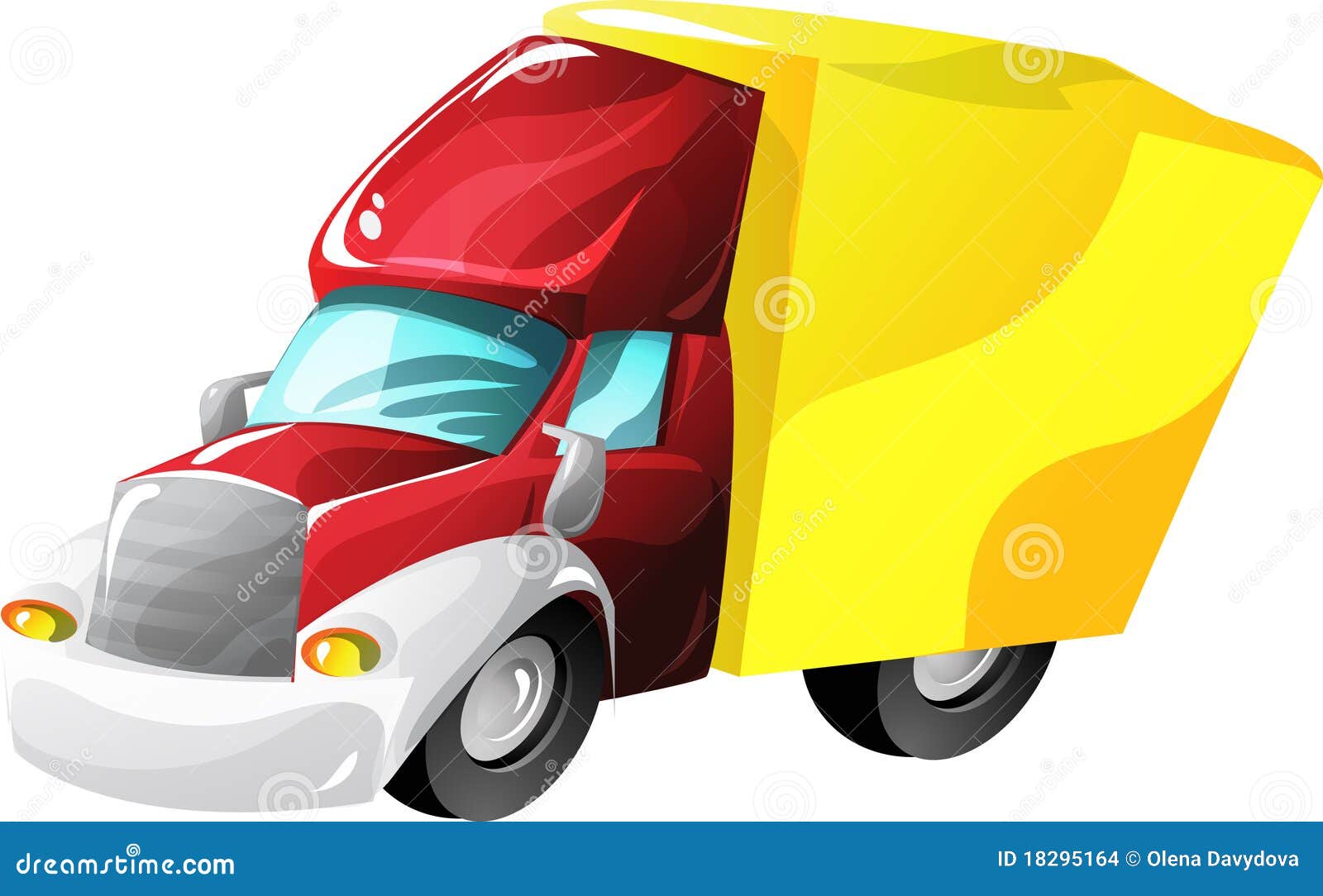 Cartoon lorry truck stock vector. Illustration of design - 18295164
