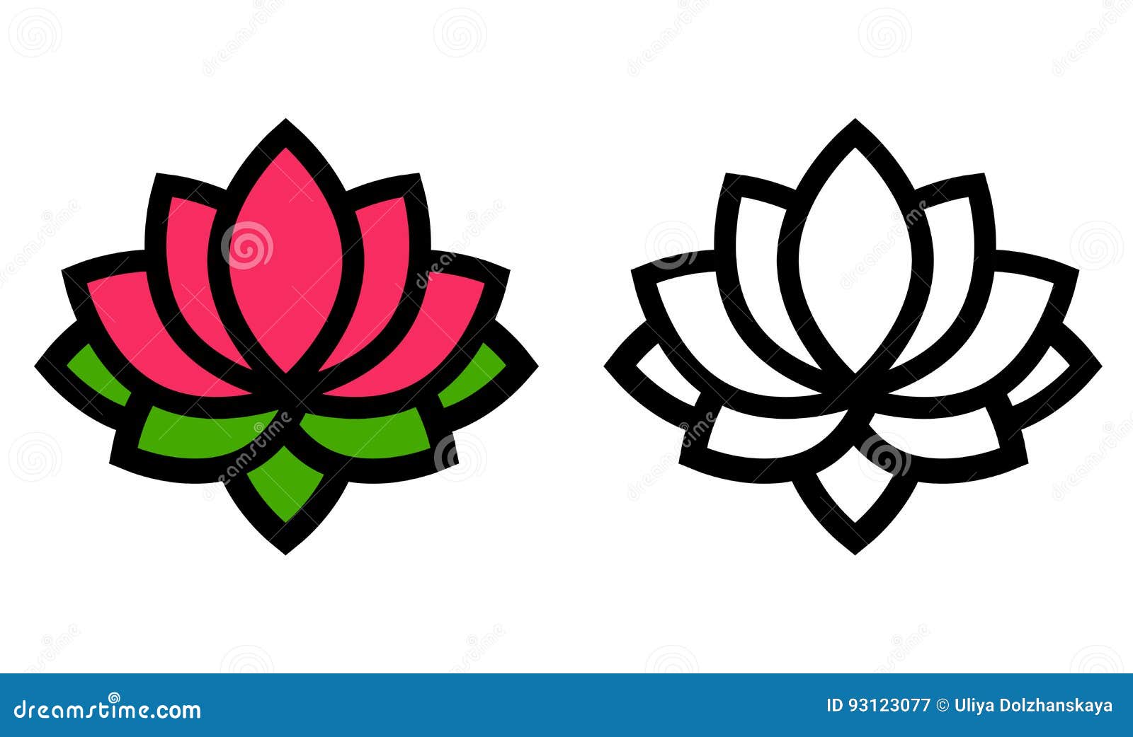 Cartoon Lotus Flower Character | CartoonDealer.com #38045175