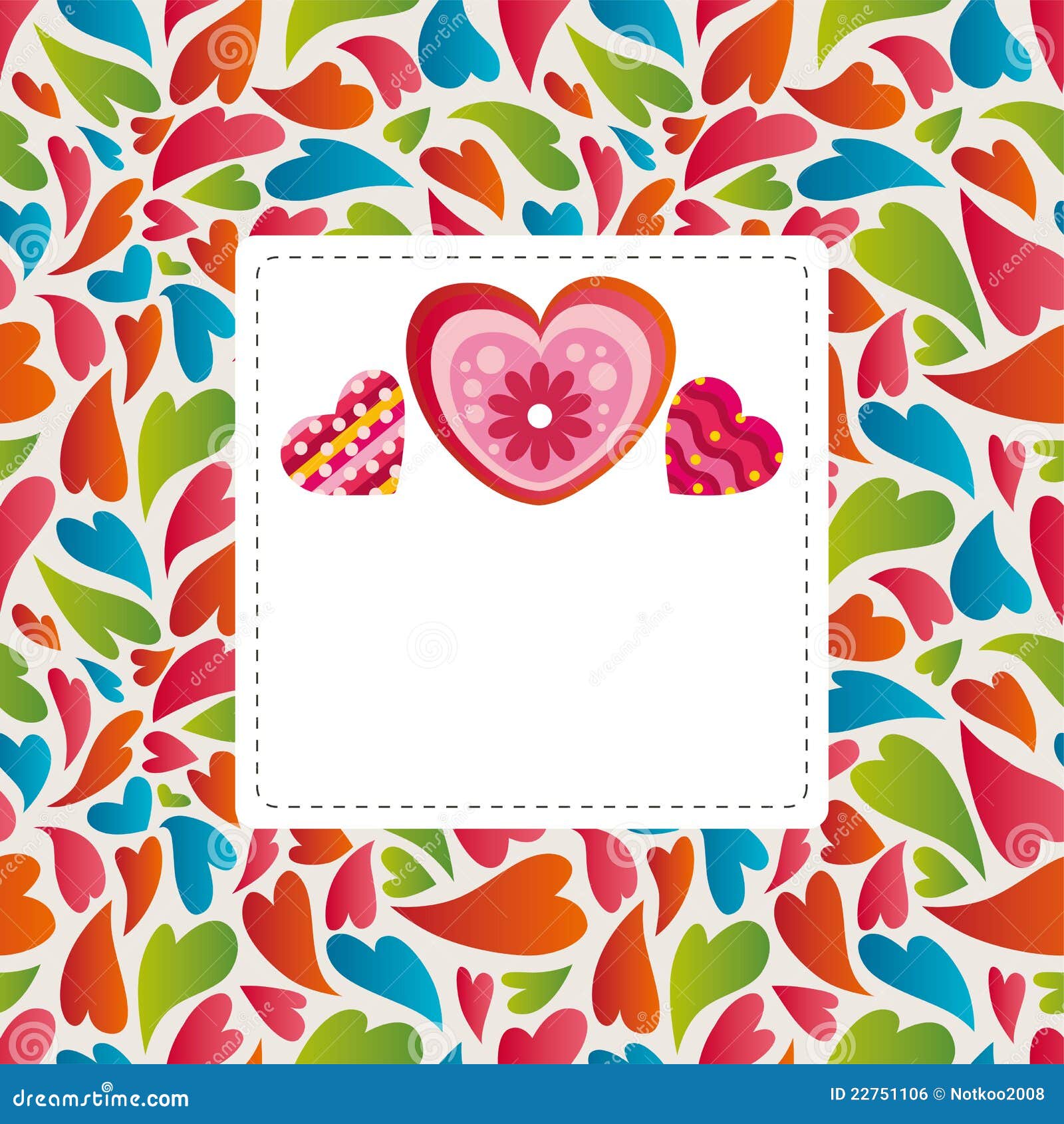 Cartoon love card stock vector. Illustration of retro - 22751106