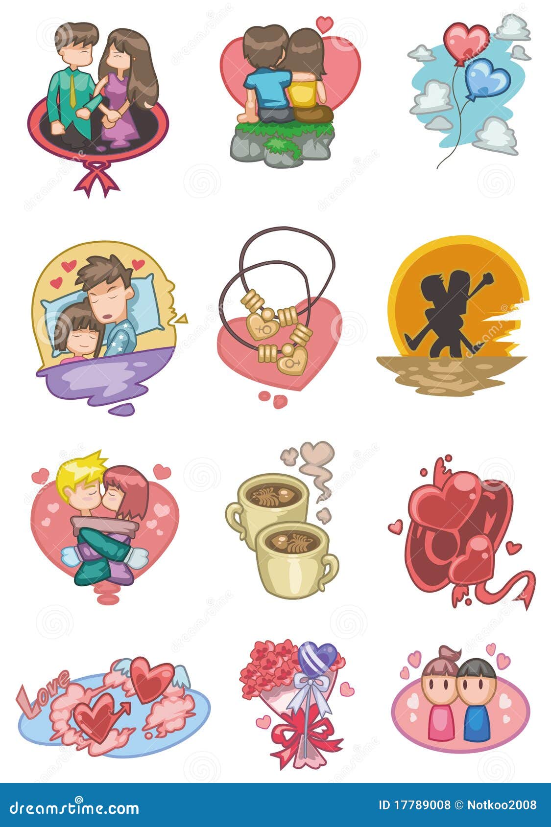 Cartoon In Love Emoji In Ghost Style With Hearts. Stock Photography ...